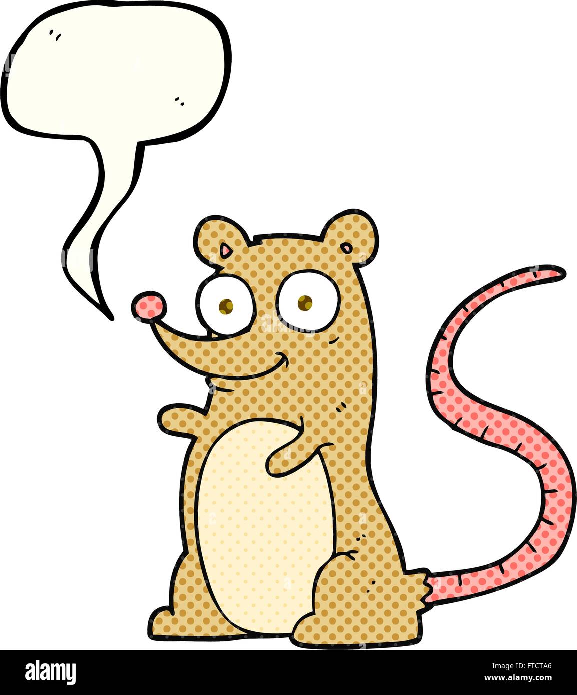 freehand drawn comic book speech bubble cartoon mouse Stock Vector Image & Art - Alamy