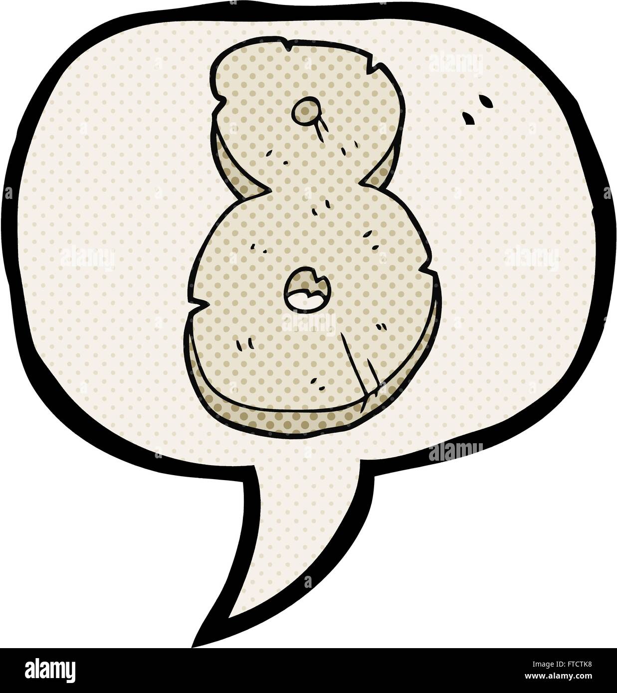 Number eight vector comic style hi-res stock photography and images - Alamy