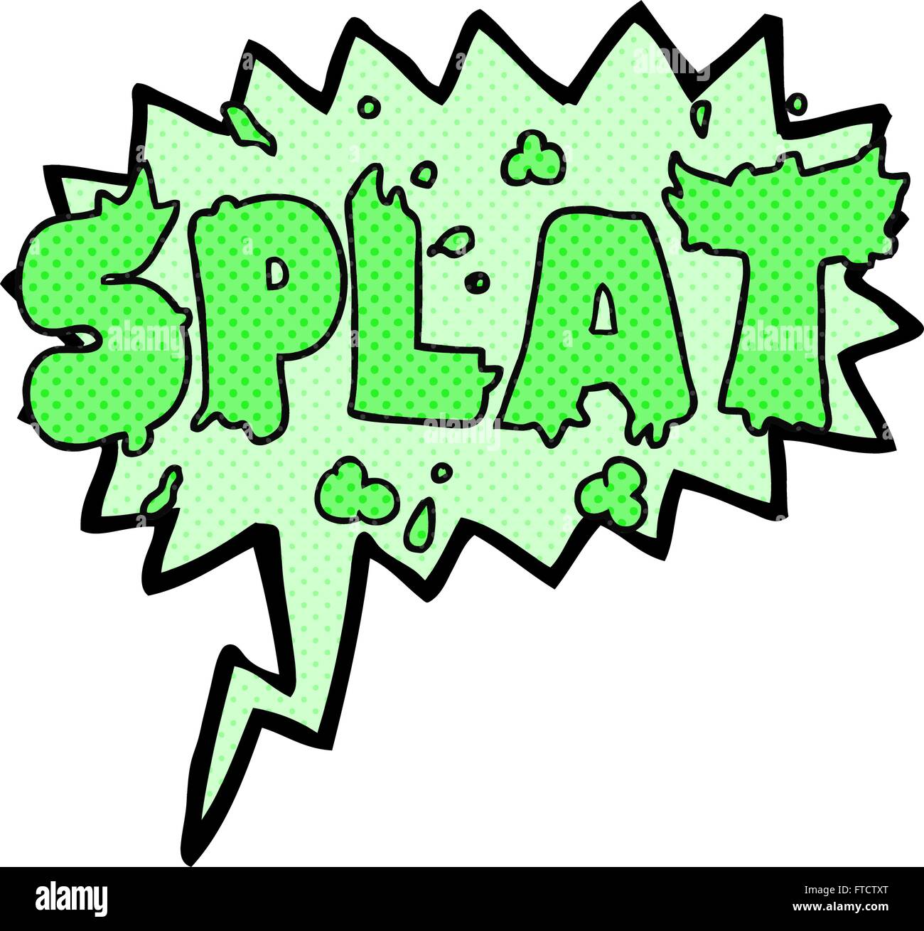 freehand drawn comic book speech bubble cartoon splat Stock Vector Image & Art - Alamy
