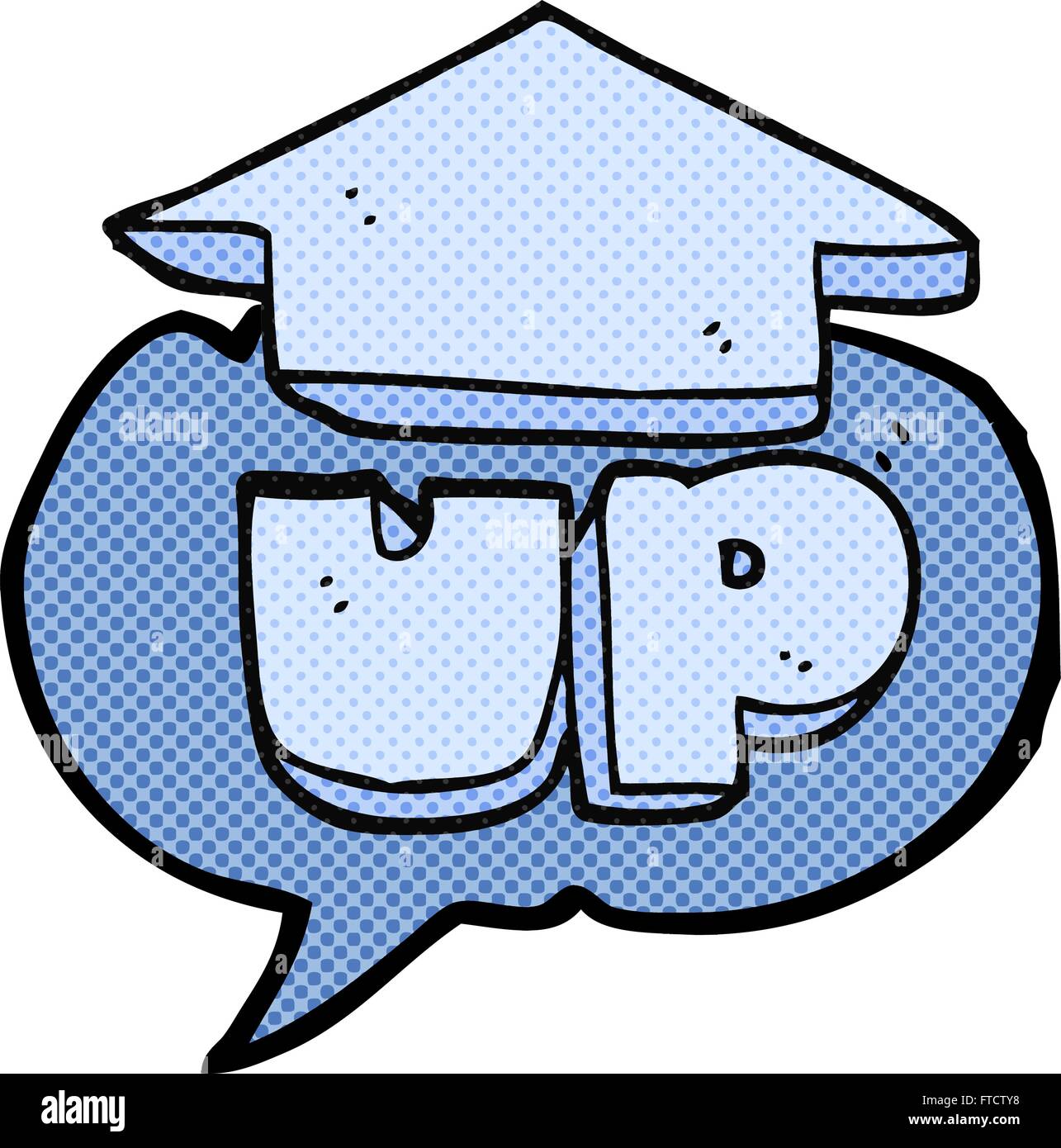 freehand drawn comic book speech bubble cartoon up symbol Stock Vector ...
