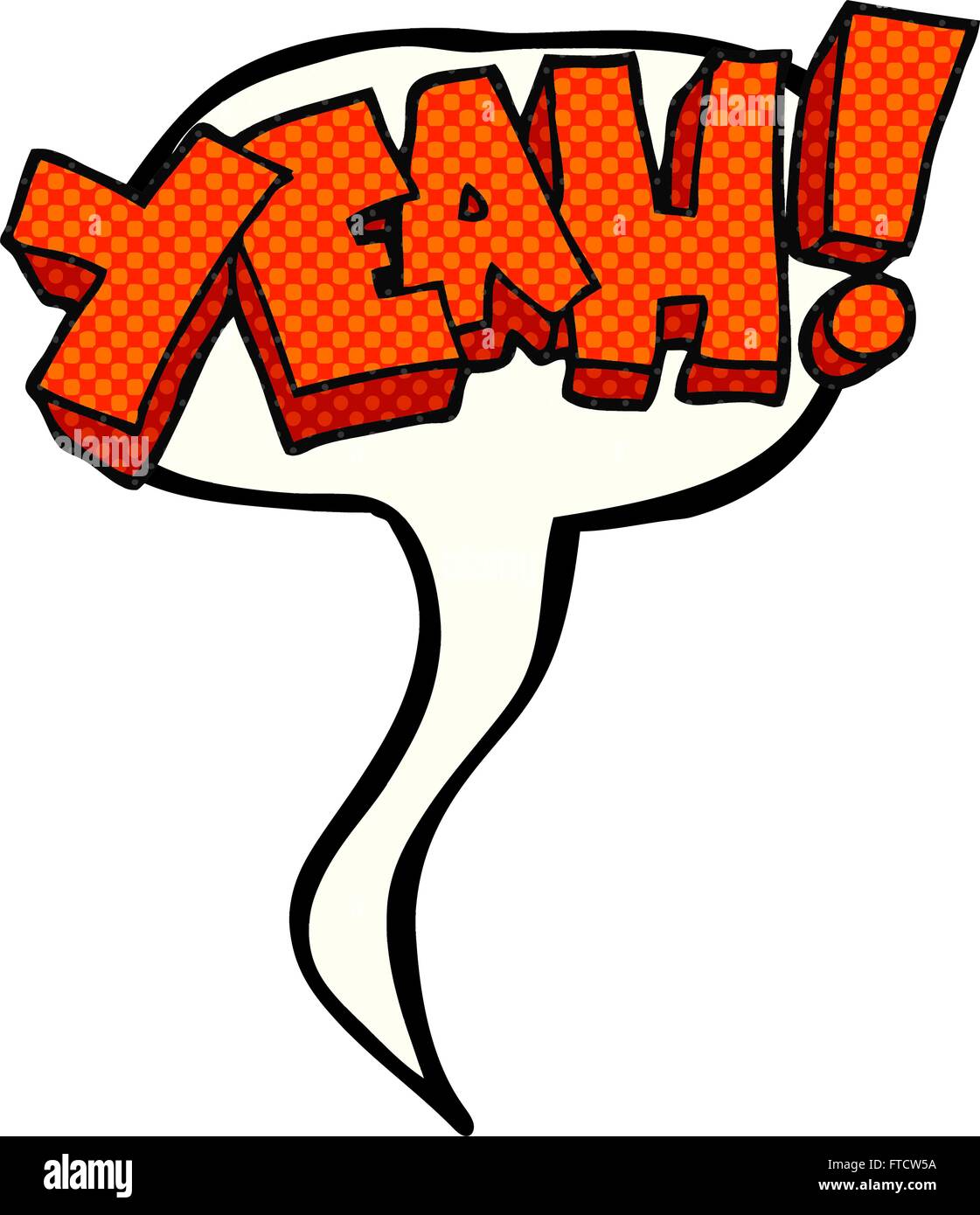 Cartoon yeah shout hi-res stock photography and images - Alamy