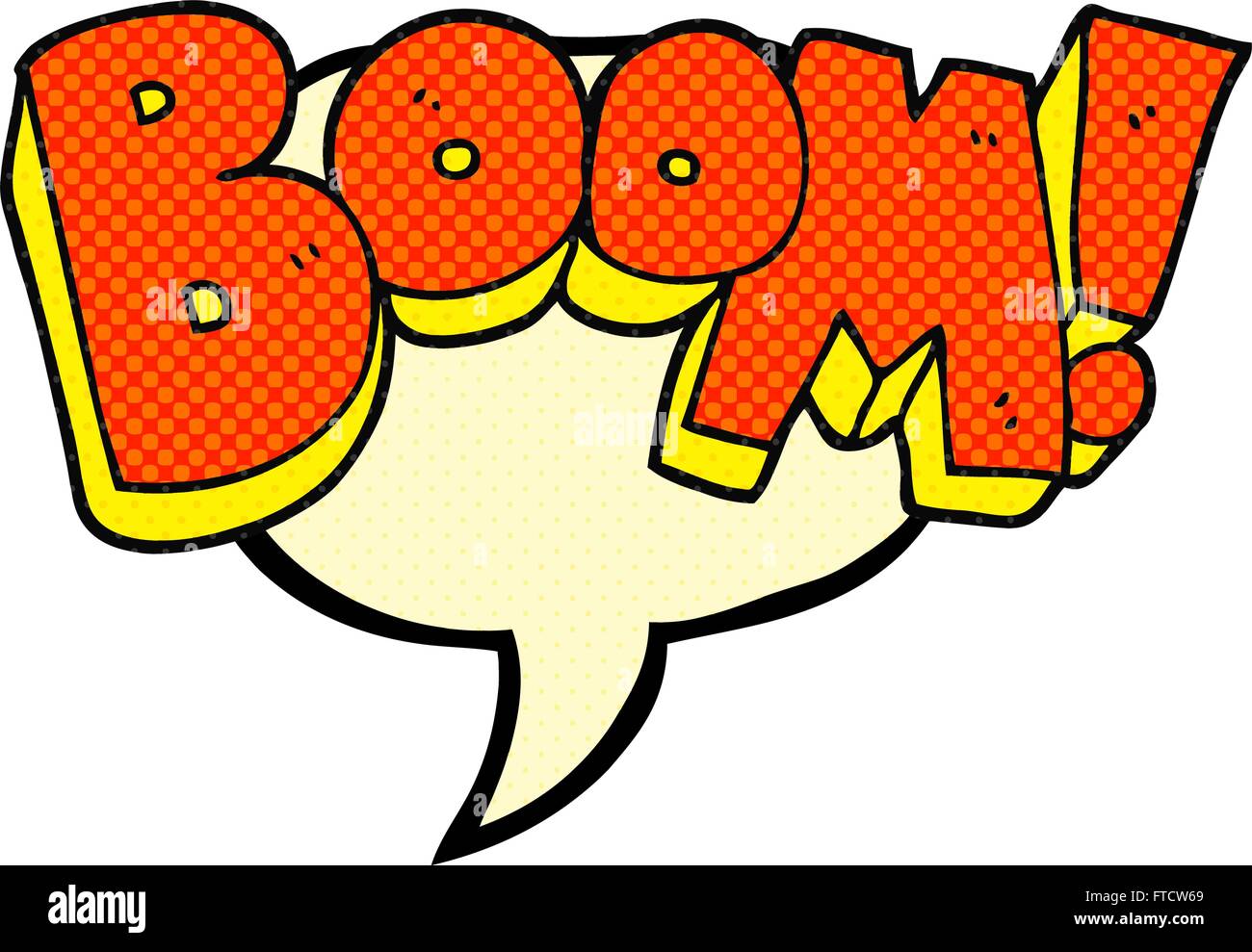 freehand drawn comic book speech bubble cartoon boom Stock Vector Image & Art - Alamy
