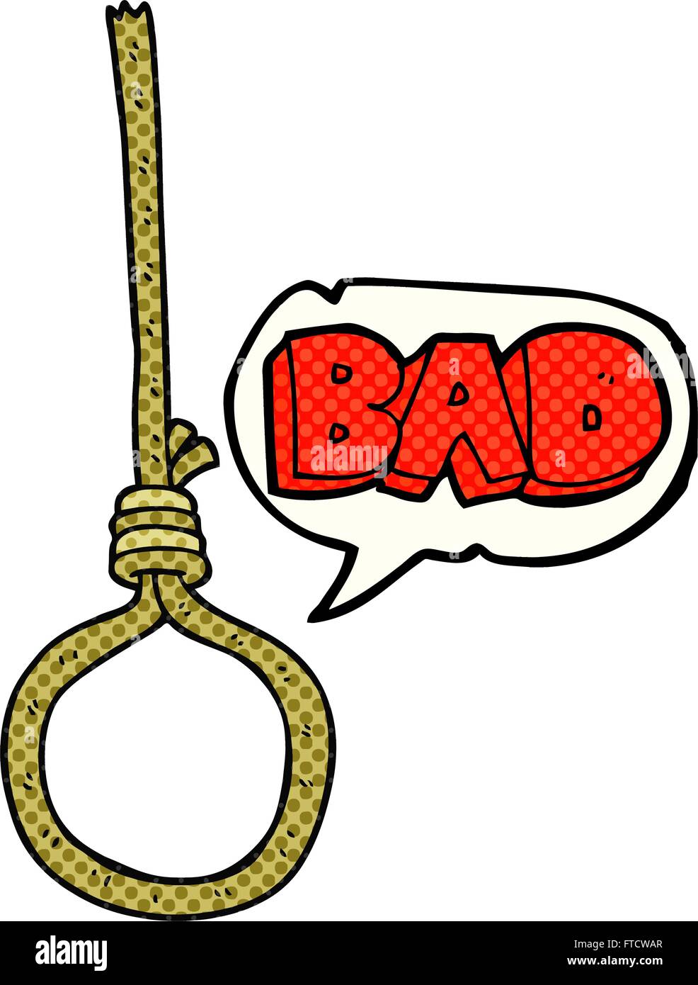 Freehand retro cartoon noose hi-res stock photography and images - Alamy