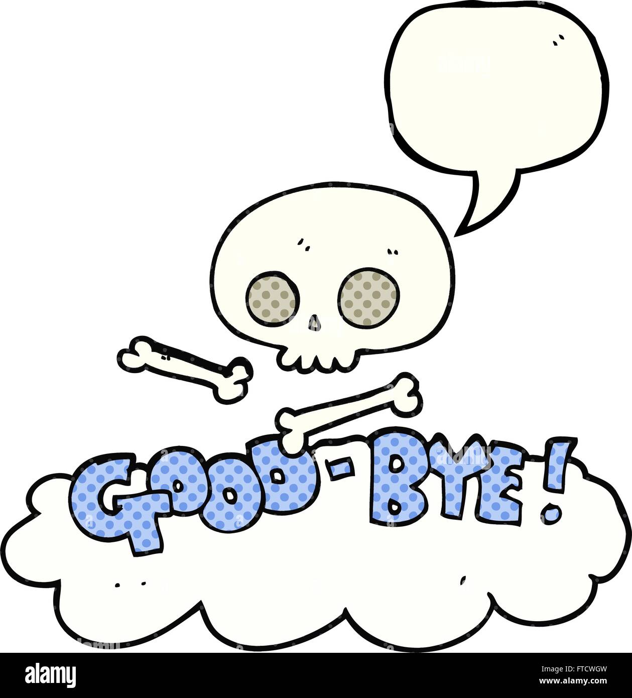 Bye bye comic bubble retro text hi-res stock photography and images - Alamy