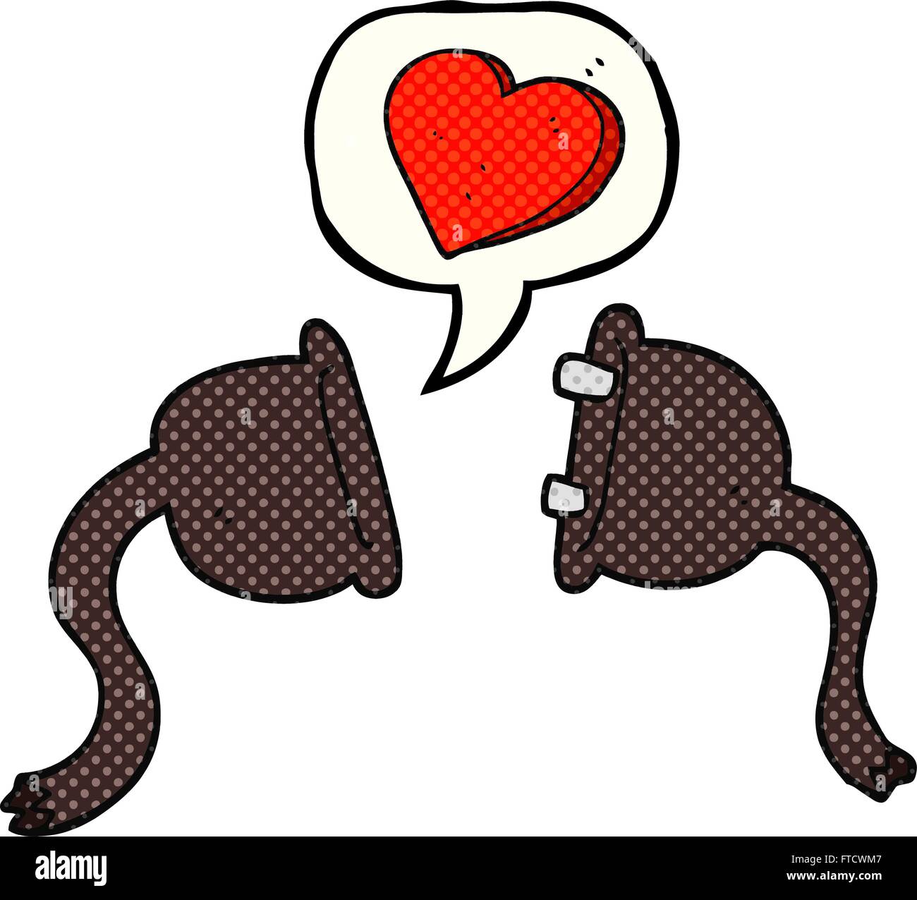 freehand drawn comic book speech bubble cartoon electrical plugs Stock ...