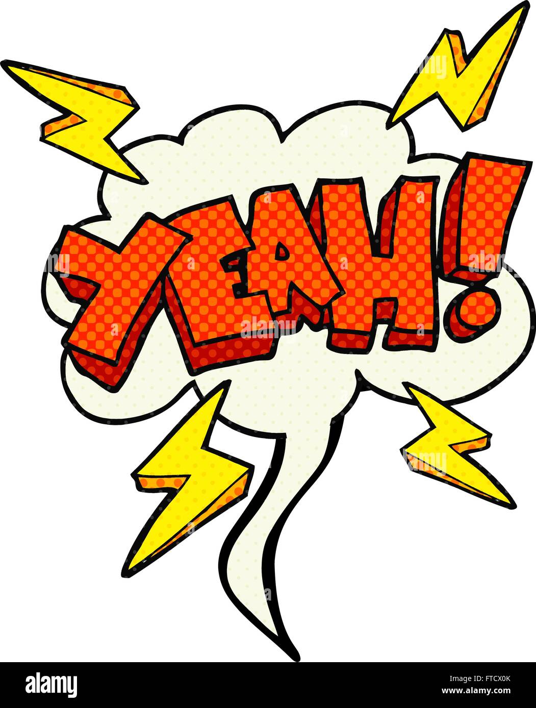 Cartoon yeah shout hi-res stock photography and images - Alamy