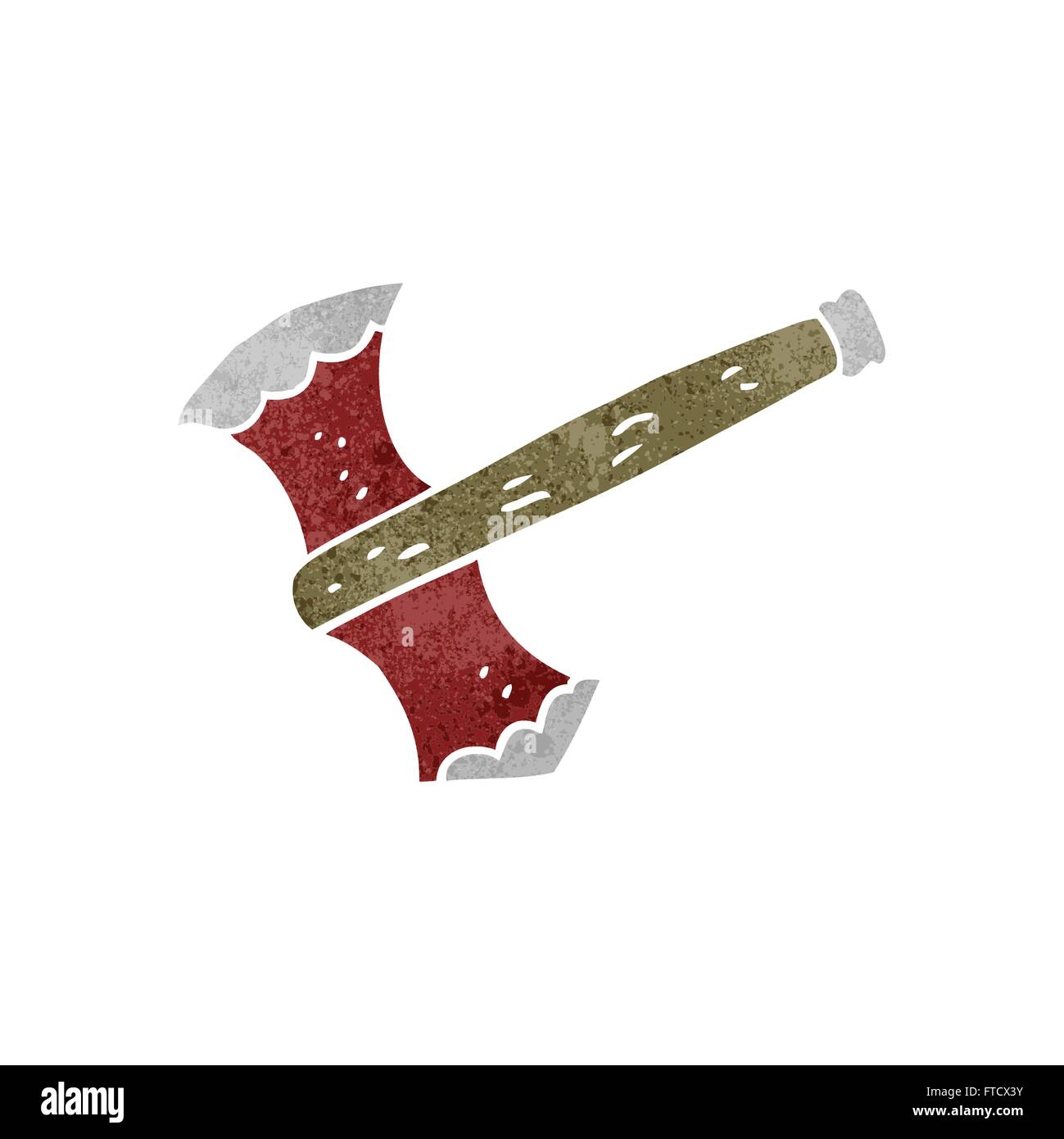 freehand retro cartoon axe Stock Vector Image & Art - Alamy