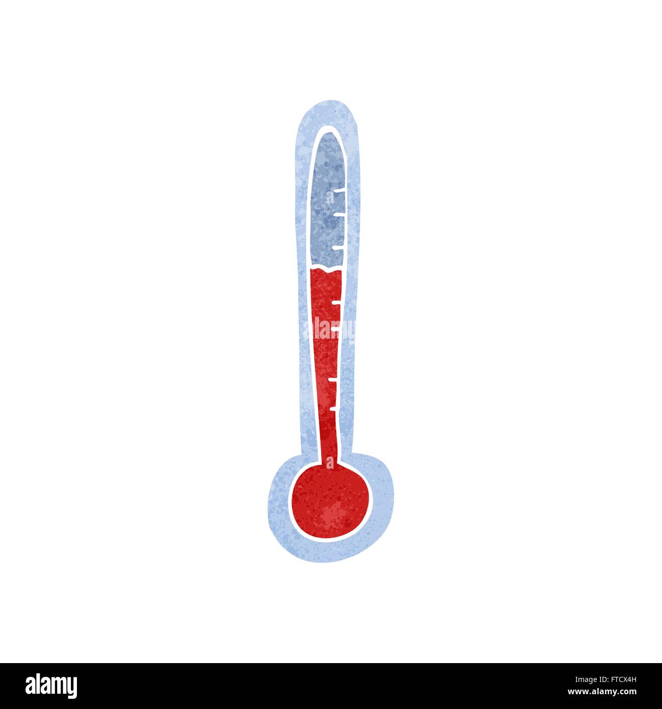 freehand retro cartoon temperature gauge Stock Vector Image & Art - Alamy