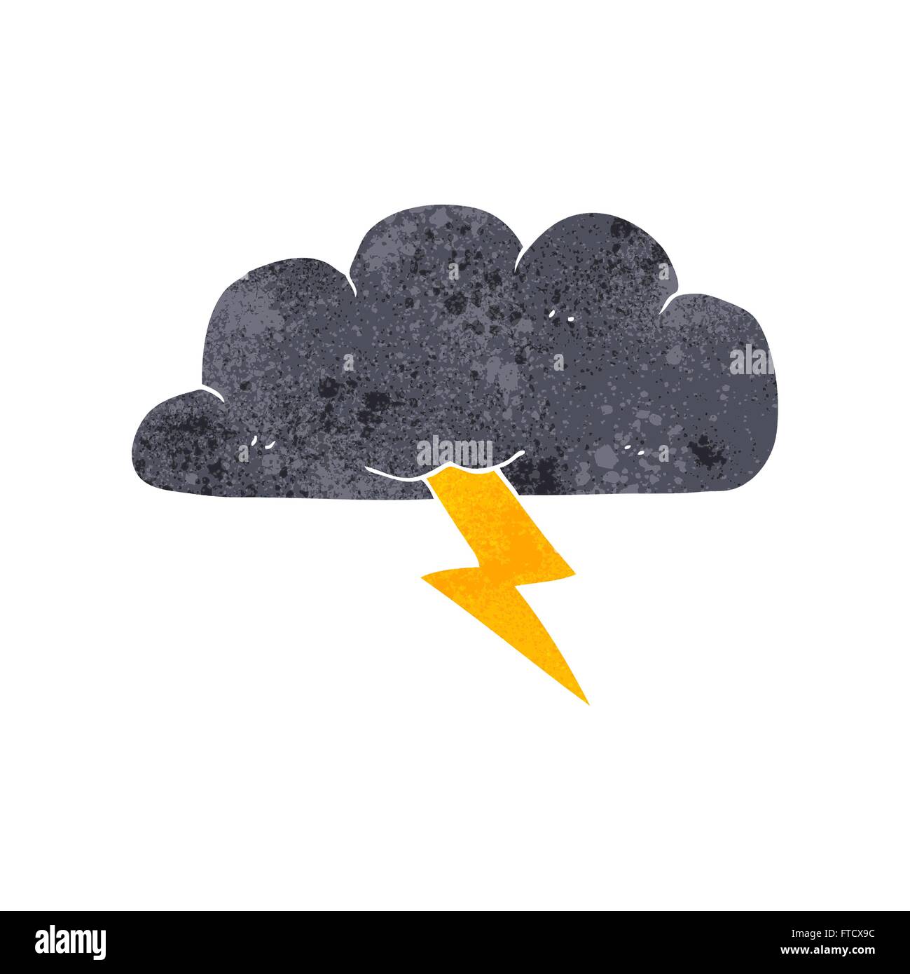Cartoon thundercloud Cut Out Stock Images & Pictures - Alamy