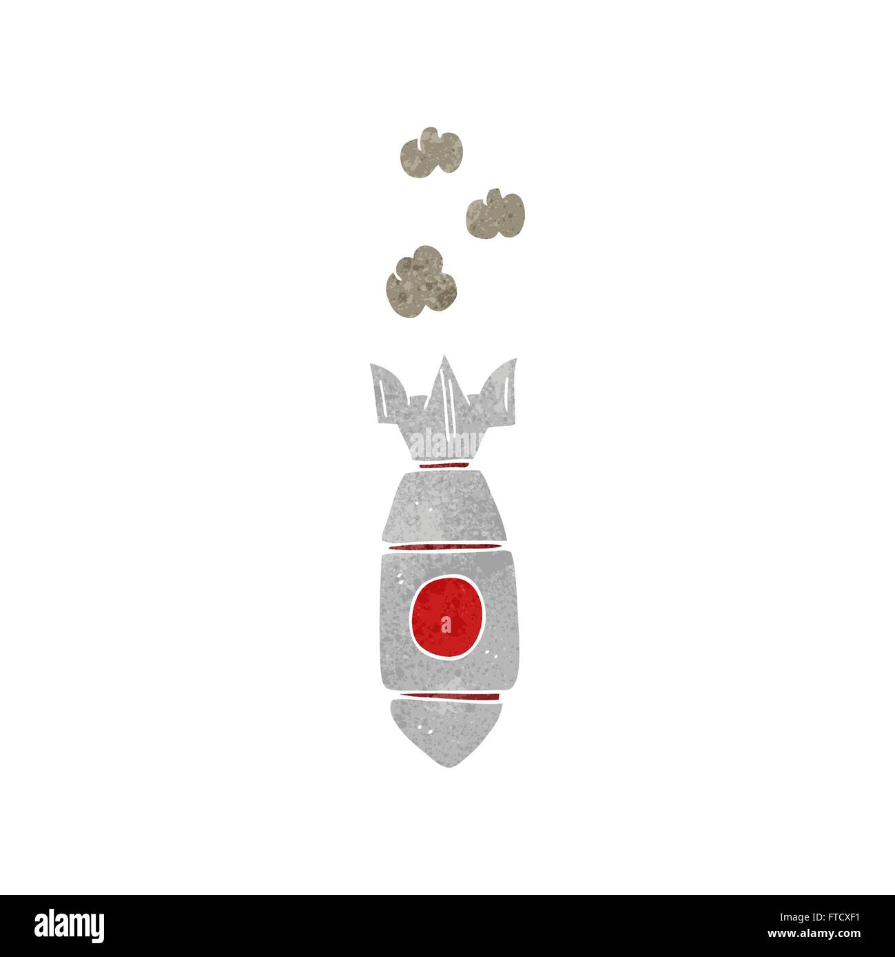 freehand retro cartoon falling bomb Stock Vector Image & Art - Alamy