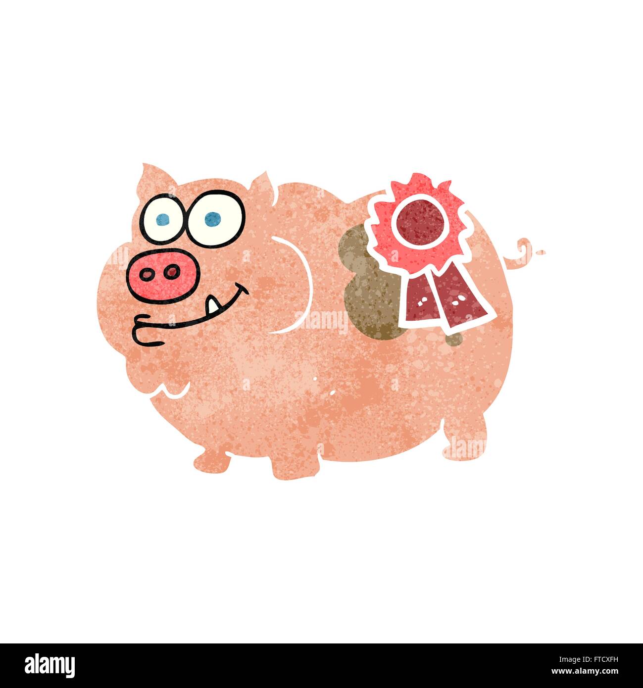 Prize winning pig Stock Vector Images - Alamy