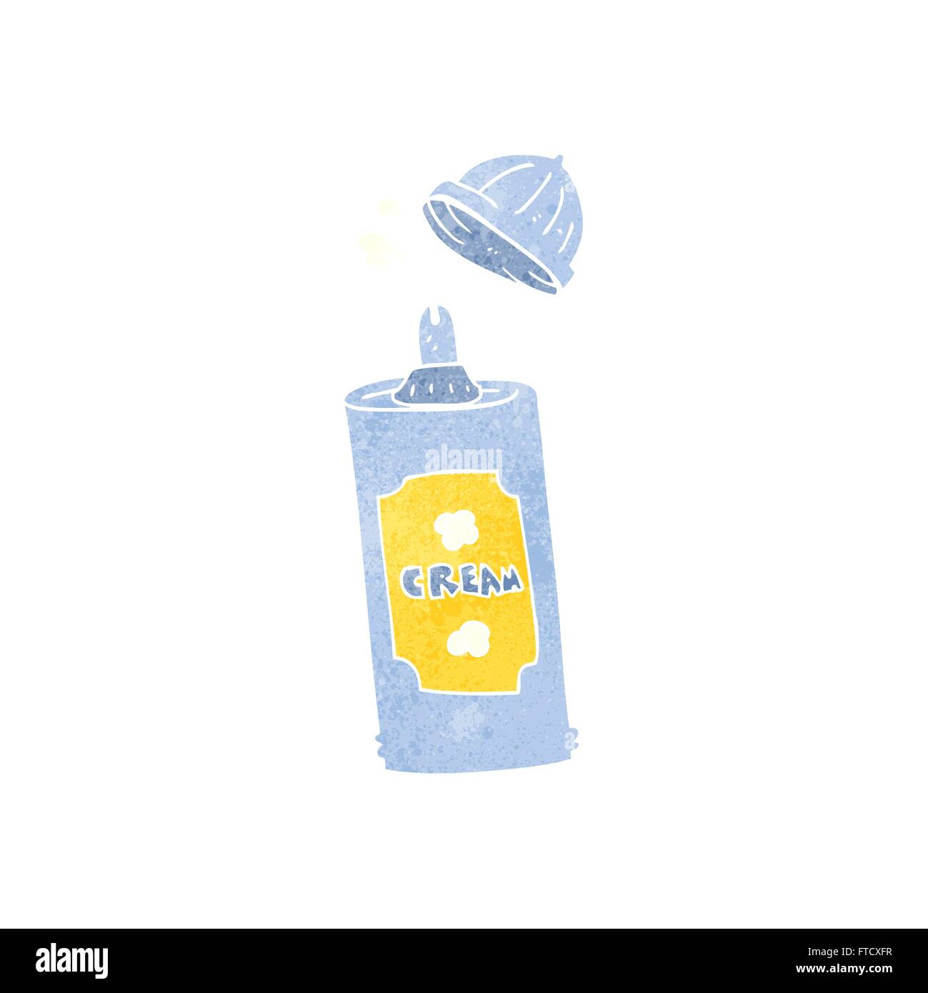 freehand retro cartoon spray whipped cream Stock Vector Image & Art - Alamy