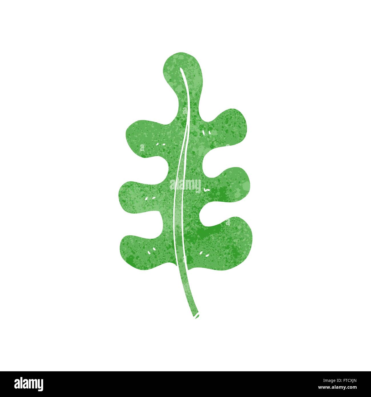 freehand retro cartoon leaf Stock Vector Image & Art - Alamy