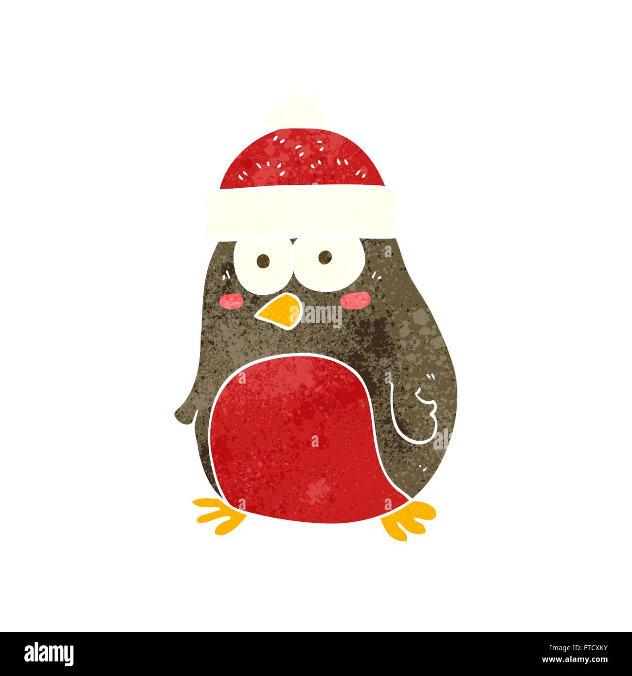 Traditional christmas robin drawing Cut Out Stock Images & Pictures - Alamy