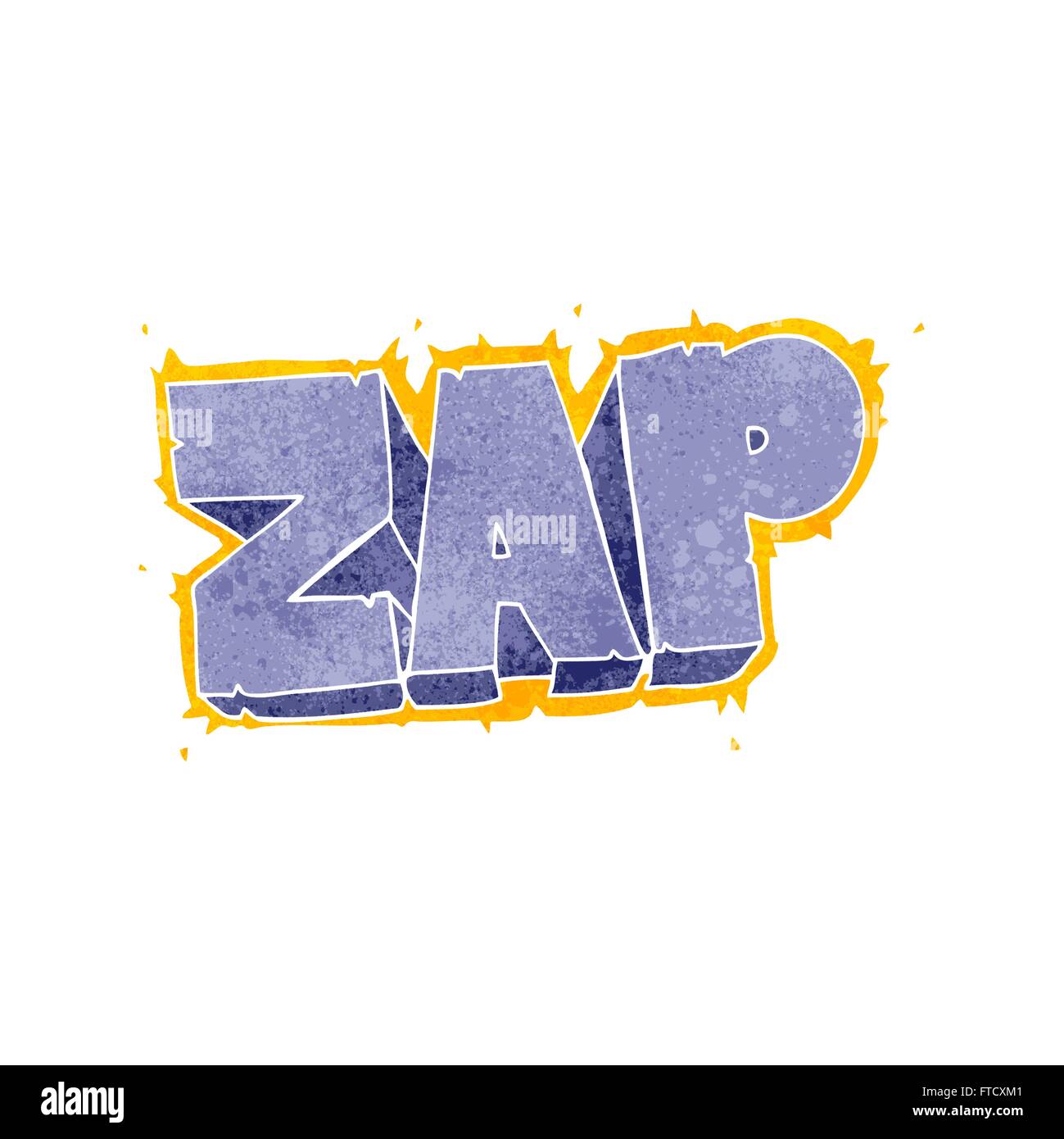 freehand retro cartoon zap symbol Stock Vector Image & Art - Alamy