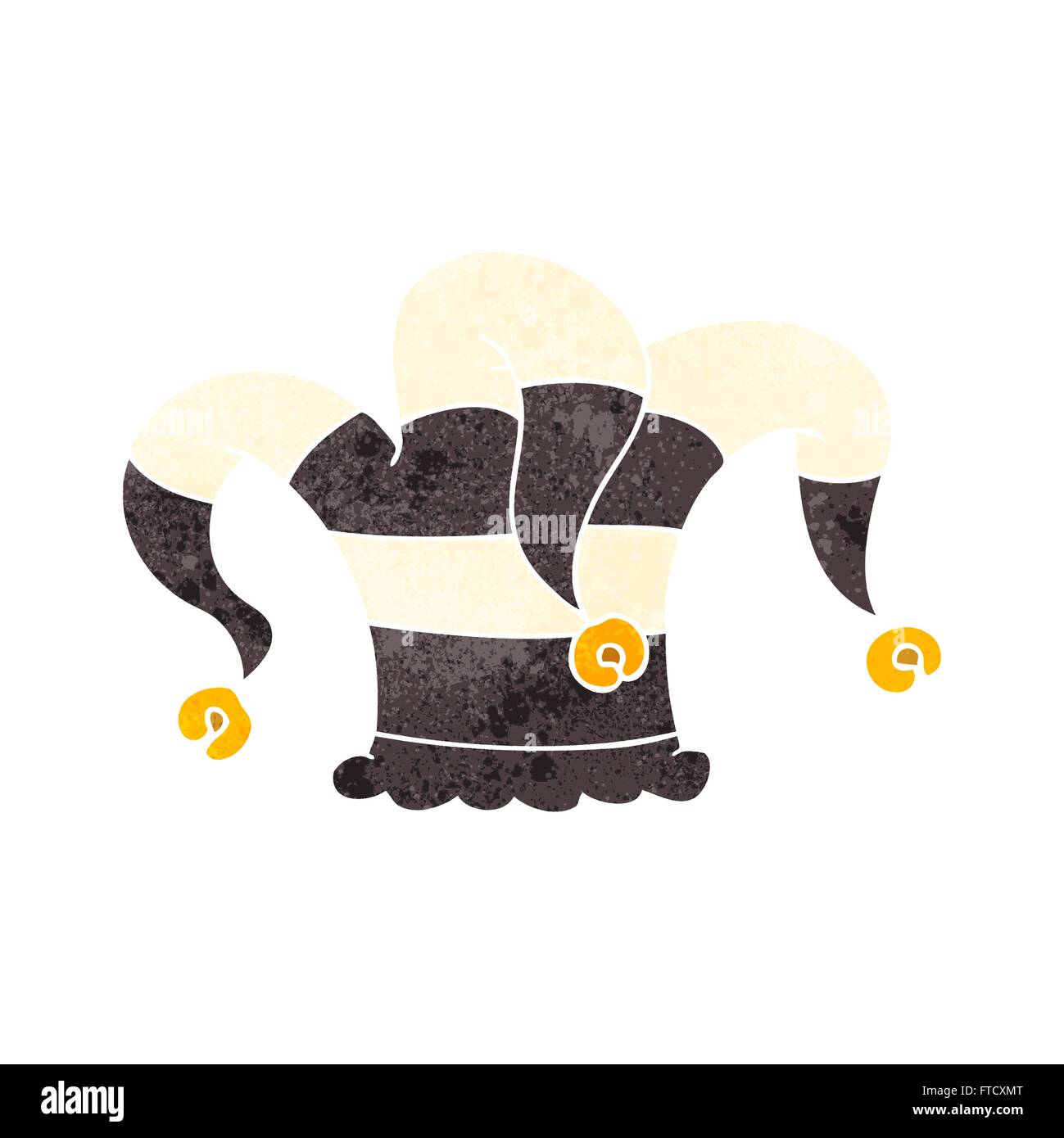 freehand retro cartoon jester hat Stock Vector Image & Art - Alamy