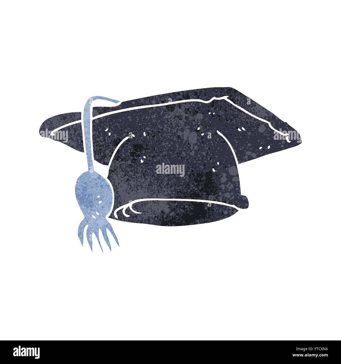 Freehand retro cartoon graduation cap Cut Out Stock Images & Pictures ...