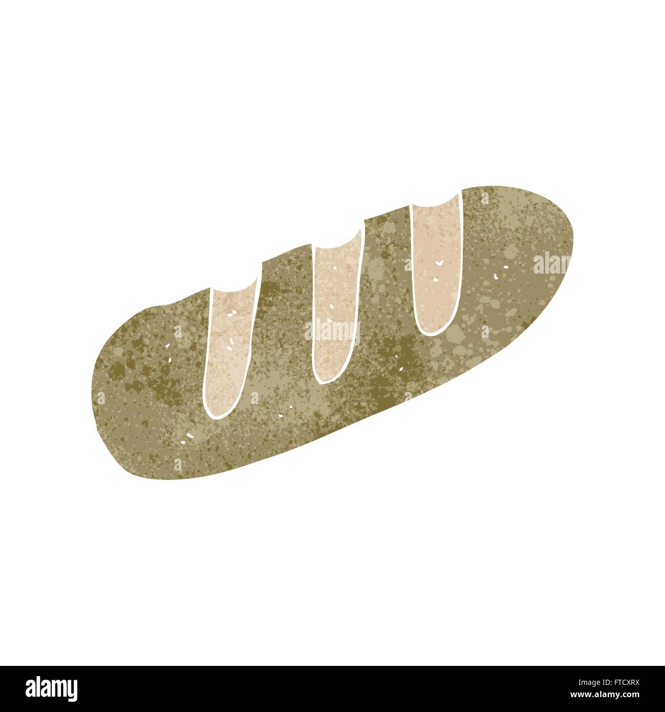 freehand retro cartoon loaf of bread Stock Vector Image & Art - Alamy