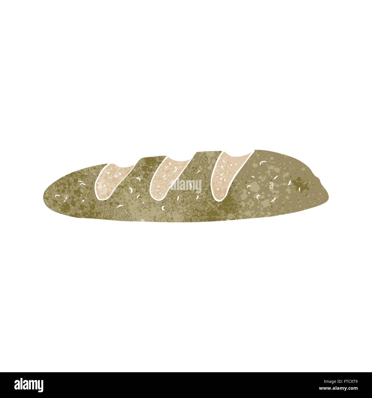 freehand retro cartoon loaf of bread Stock Vector Image & Art - Alamy