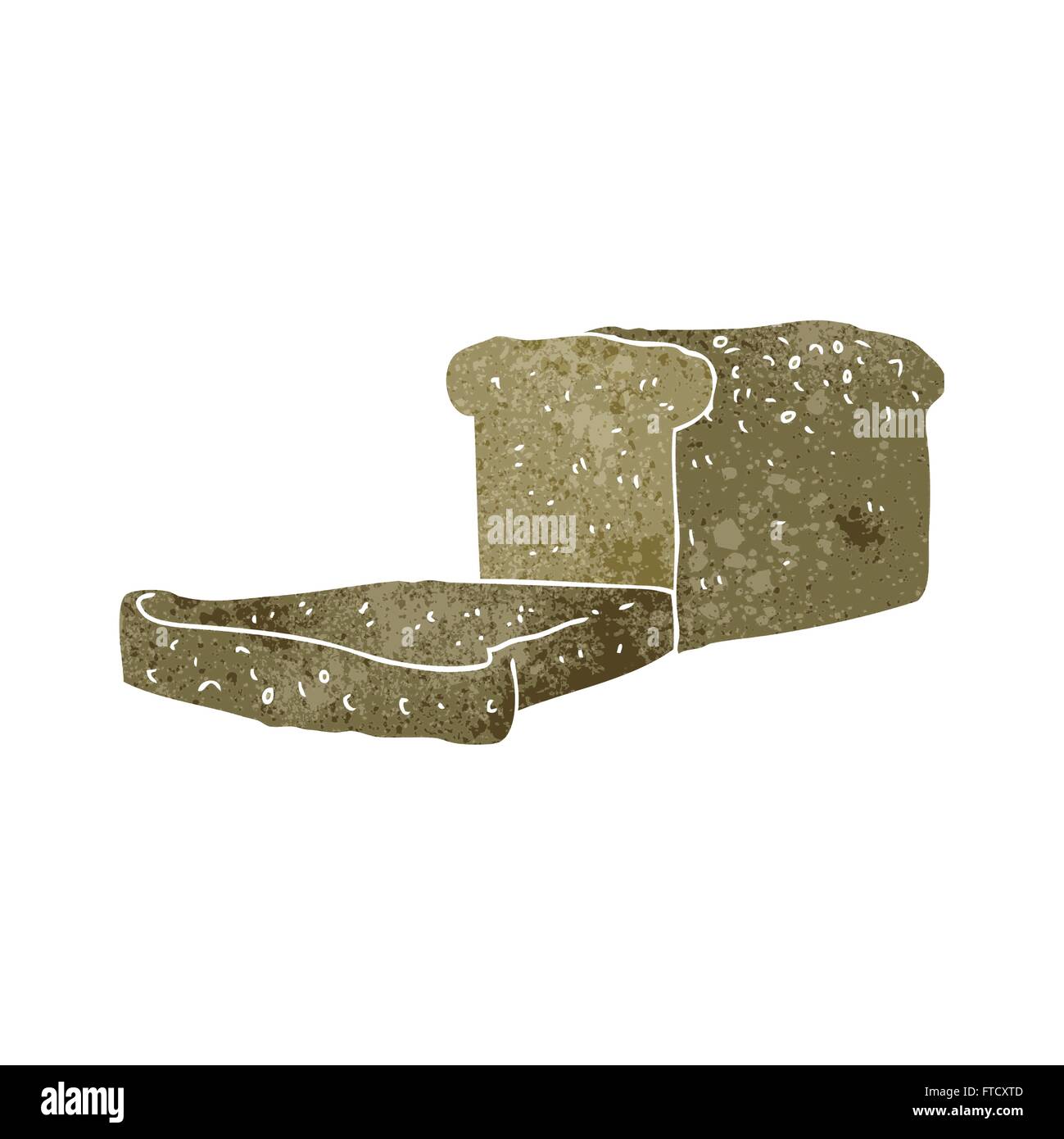 freehand retro cartoon loaf of bread Stock Vector Image & Art - Alamy