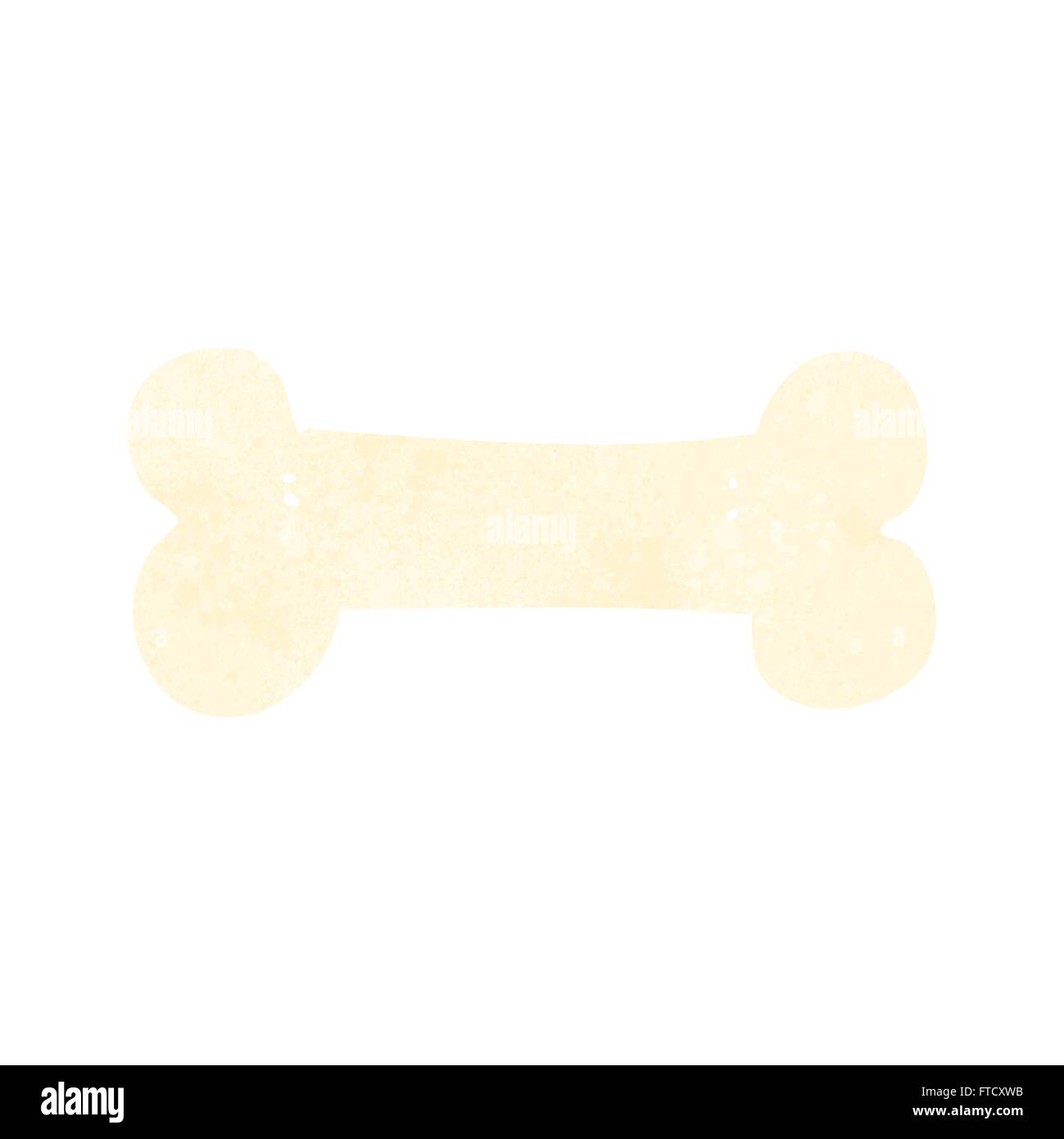 freehand retro cartoon bone Stock Vector Image & Art - Alamy