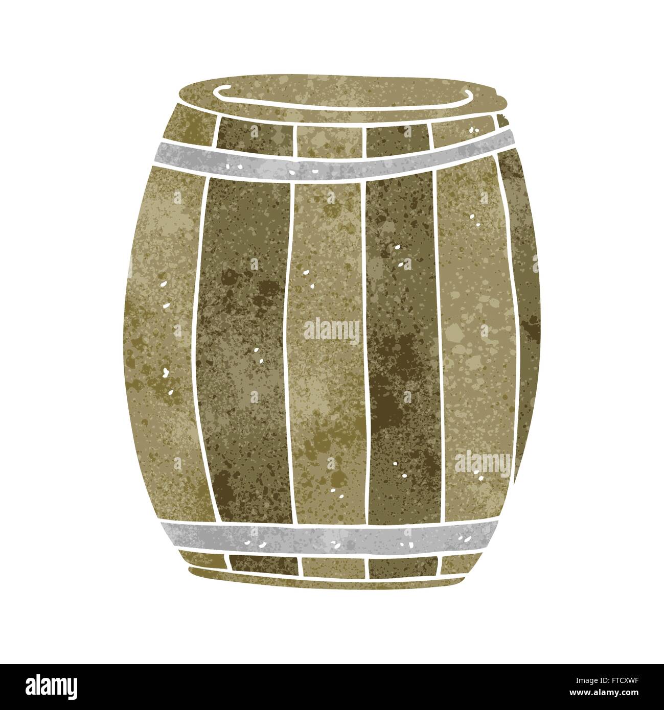 freehand retro cartoon barrel Stock Vector Image & Art - Alamy