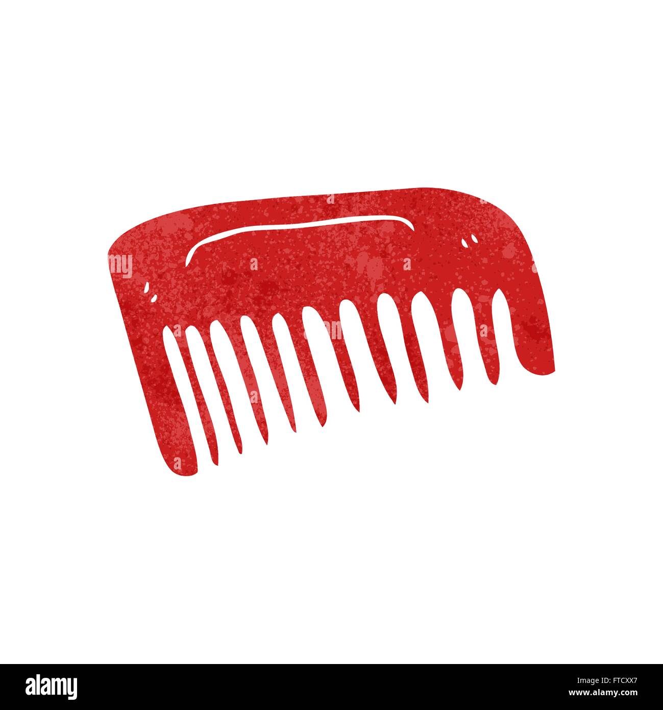 freehand retro cartoon comb Stock Vector Image & Art - Alamy