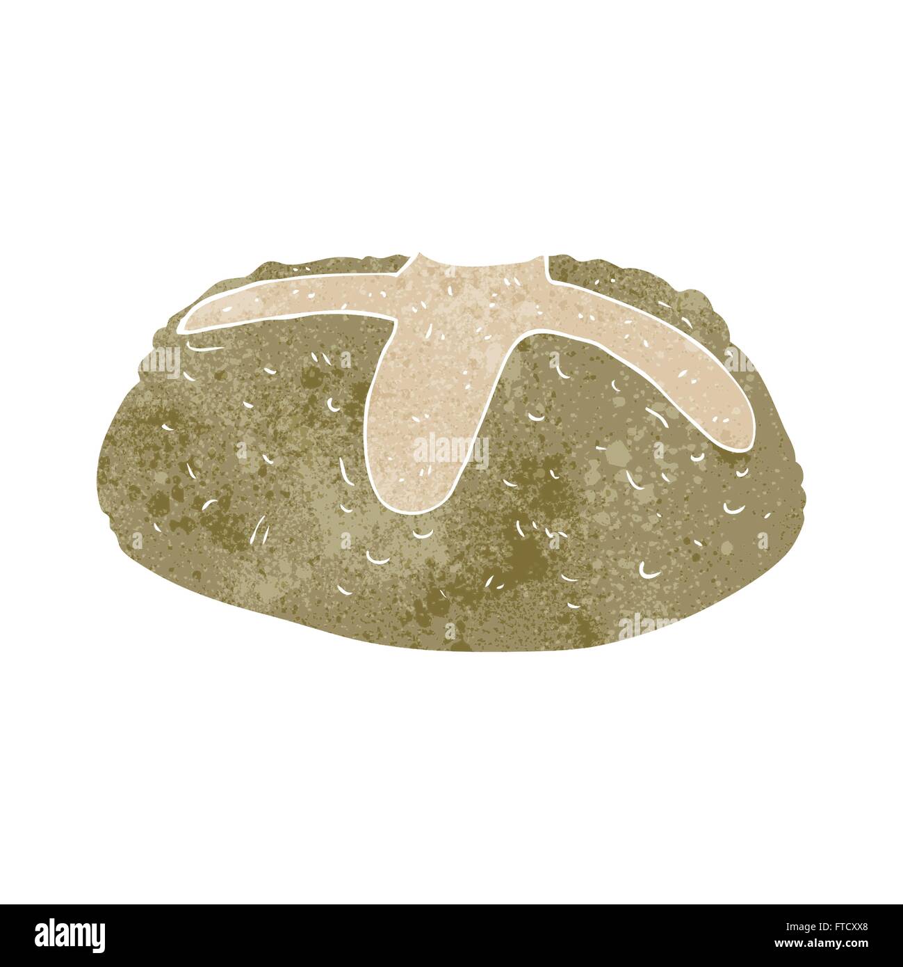 freehand retro cartoon loaf of bread Stock Vector Image & Art - Alamy