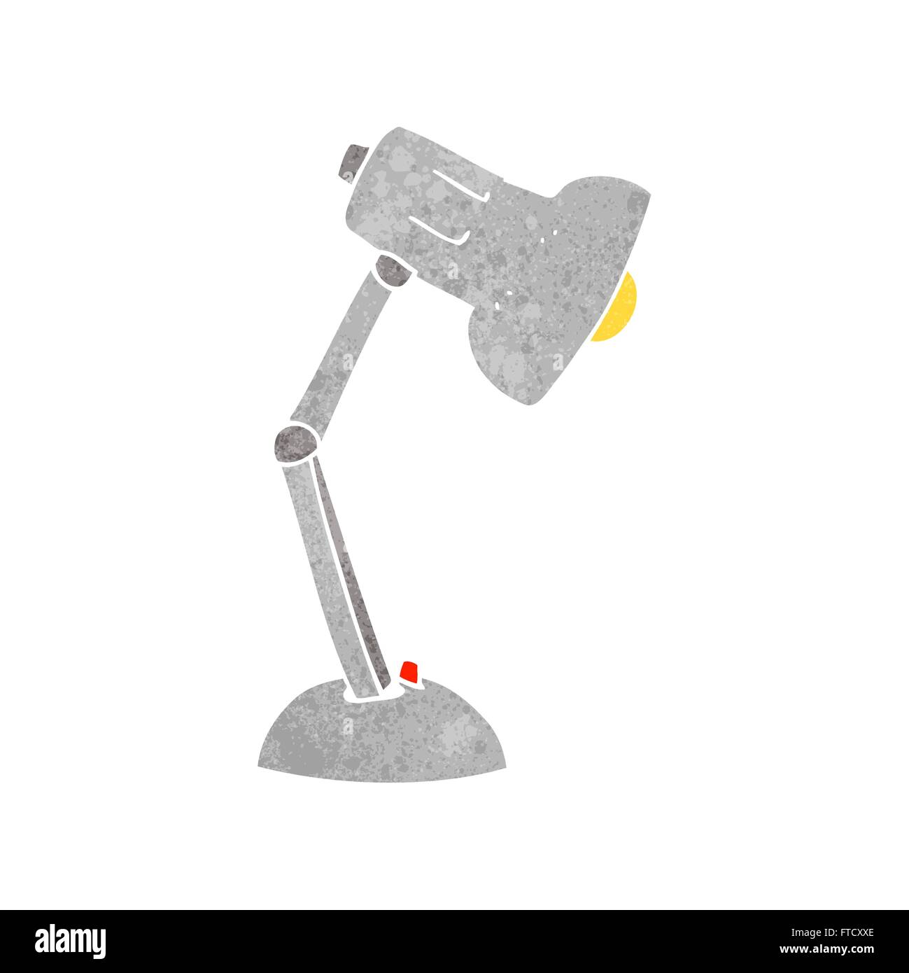 freehand retro cartoon desk lamp Stock Vector Image & Art - Alamy