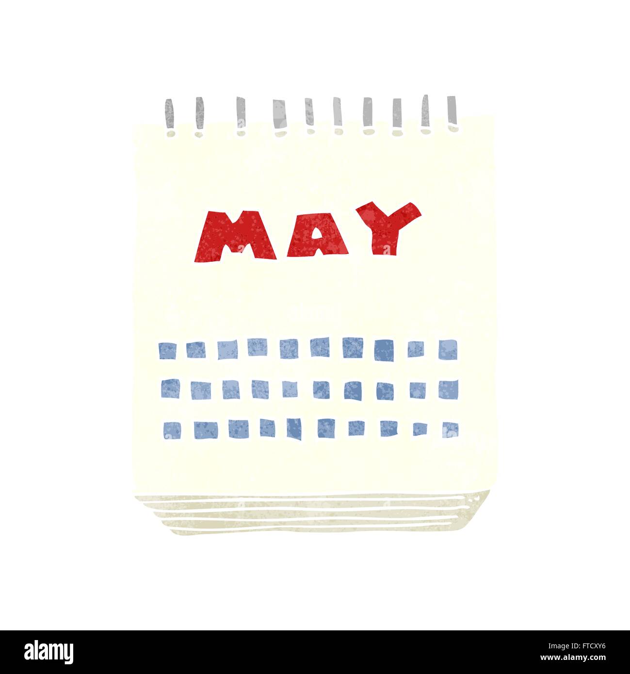 Freehand drawn cartoon calendar showing Cut Out Stock Images & Pictures ...