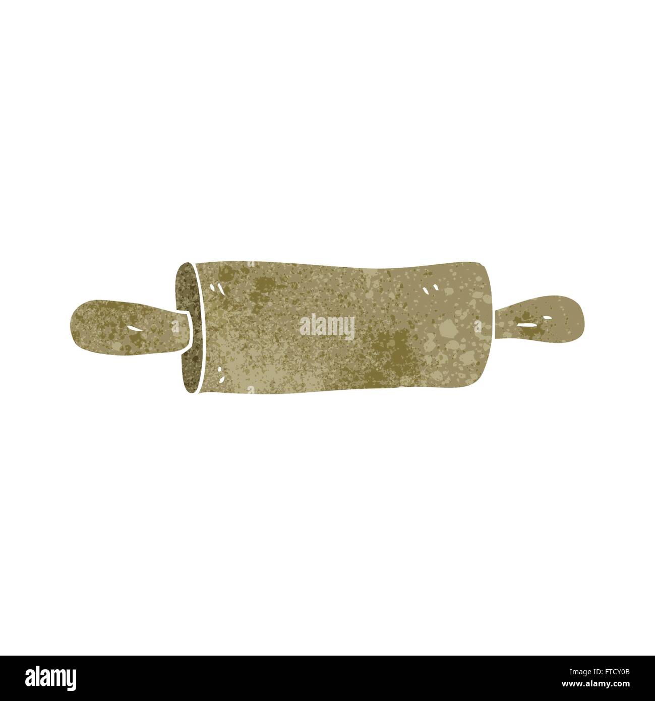 freehand retro cartoon rolling pin Stock Vector Image & Art - Alamy