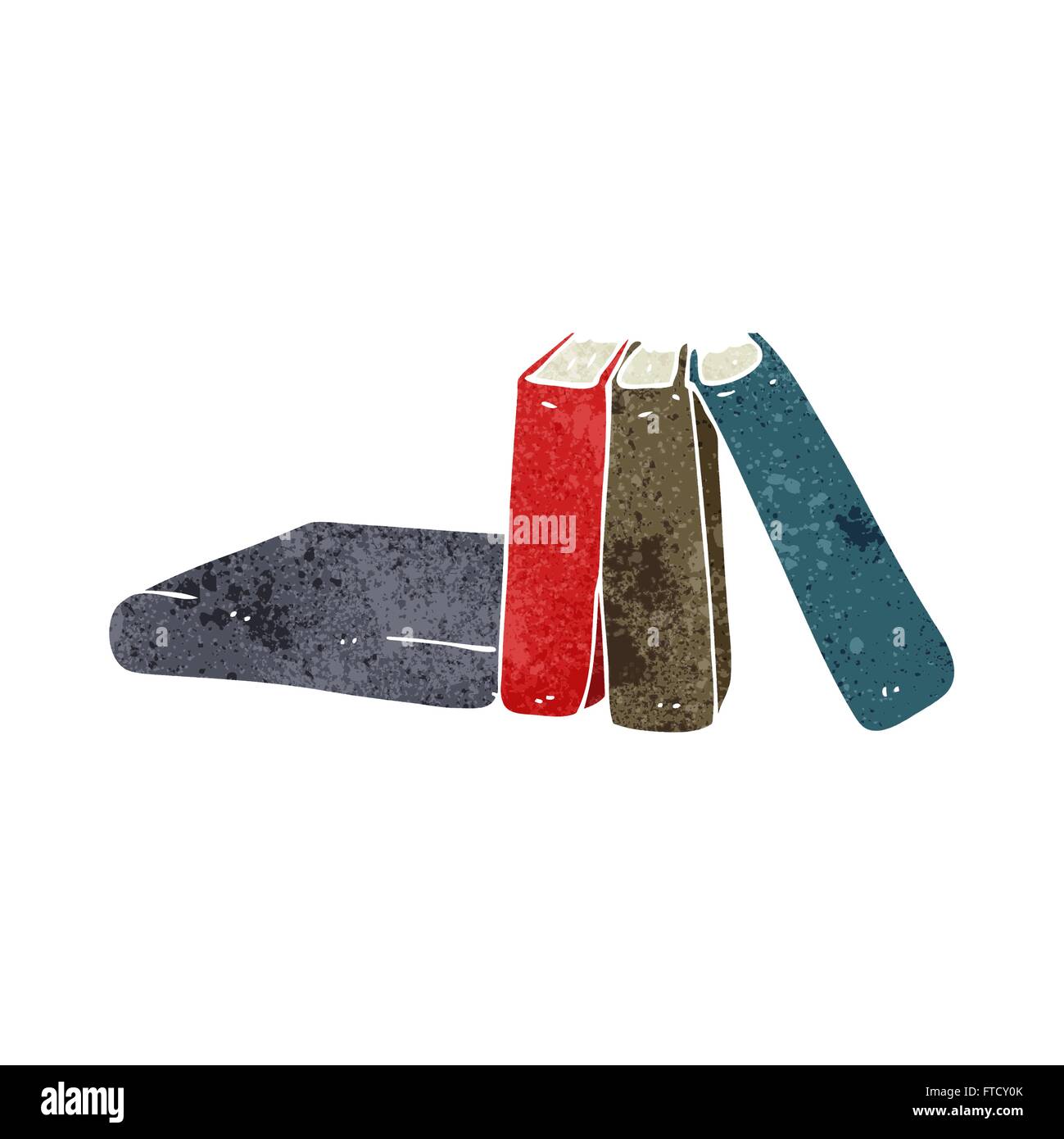 Freehand drawn cartoon stack books hi-res stock photography and images ...