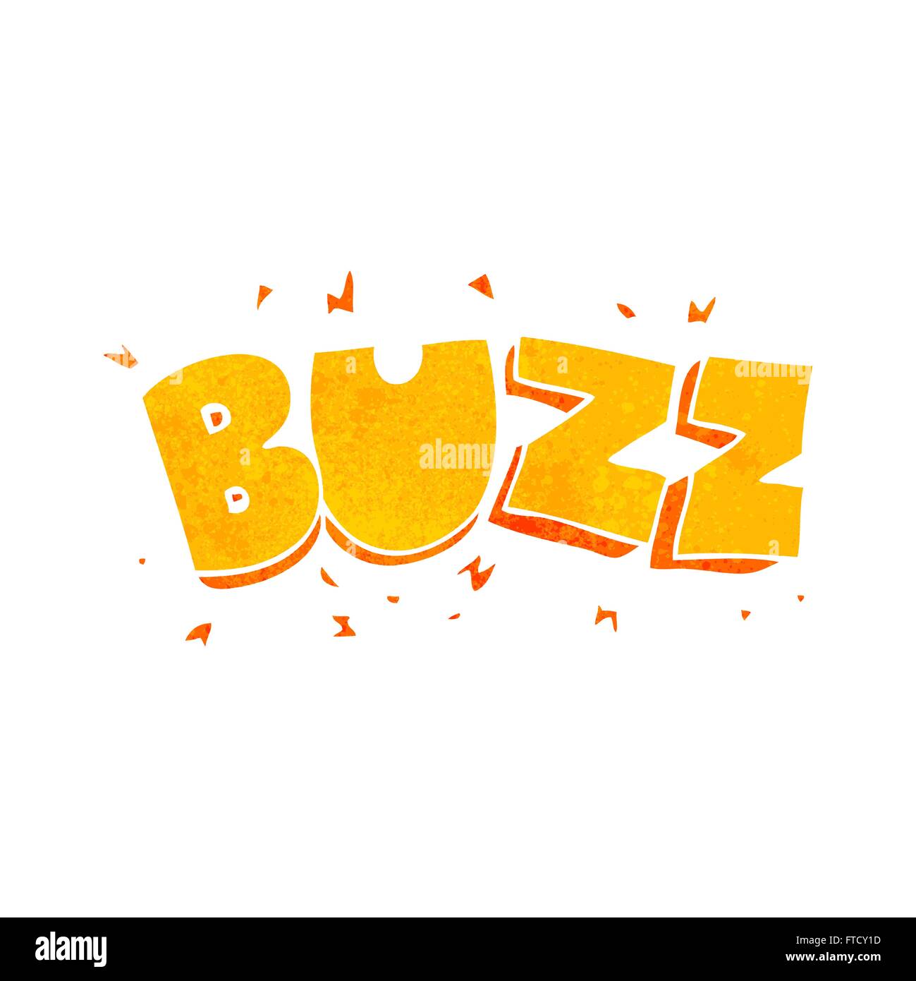 freehand retro cartoon buzz symbol Stock Vector Image & Art - Alamy