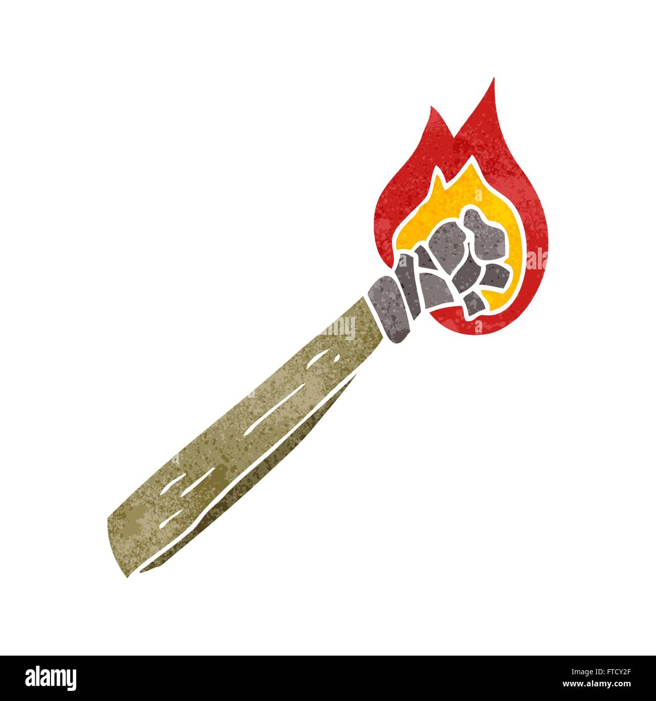 Wood torch Stock Vector Images - Alamy