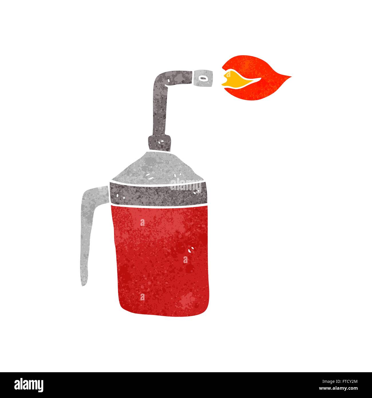 freehand retro cartoon blow torch Stock Vector Image & Art - Alamy
