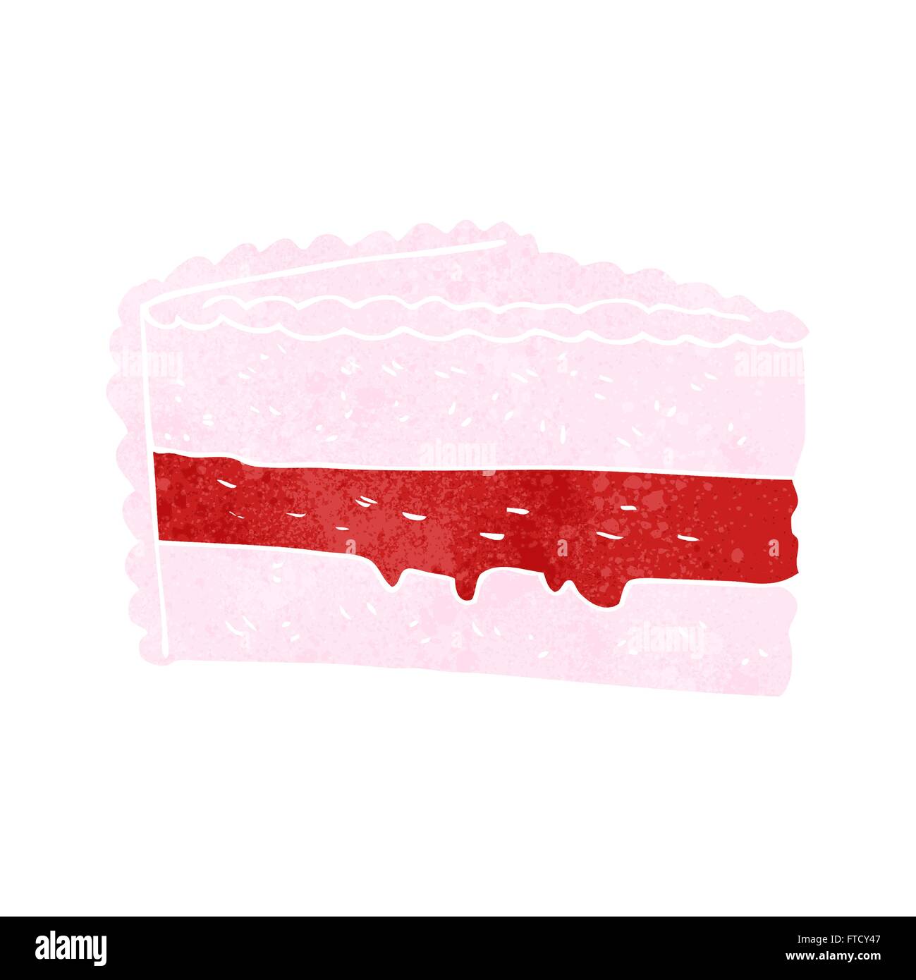 Freehand drawn cartoon slice cake Cut Out Stock Images & Pictures - Alamy