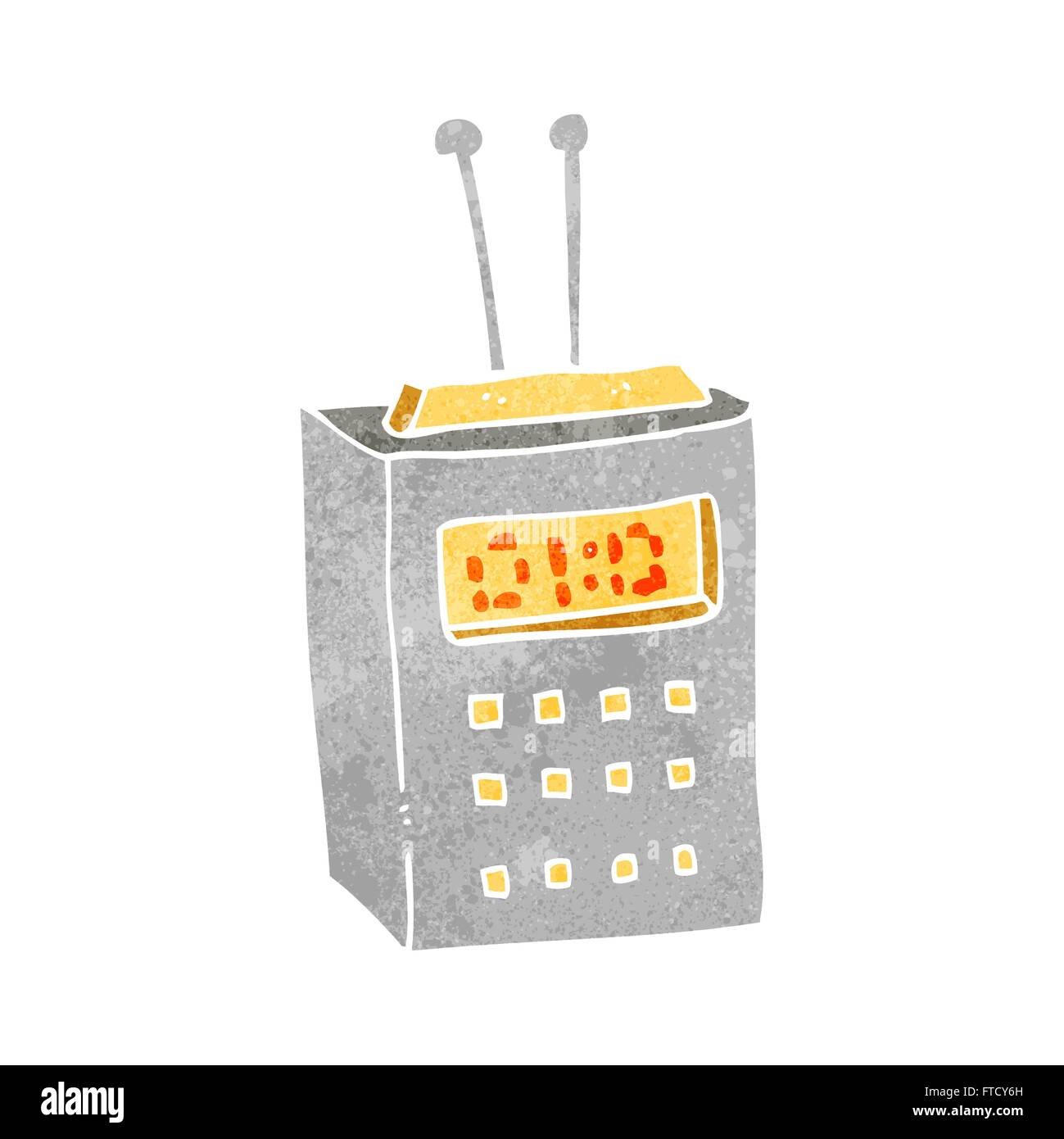 freehand retro cartoon scientific device Stock Vector Image & Art - Alamy