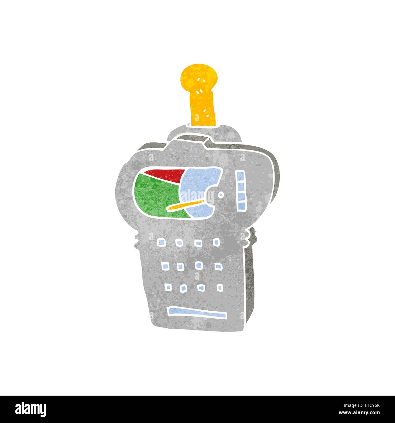 freehand retro cartoon scientific device Stock Vector Image & Art - Alamy