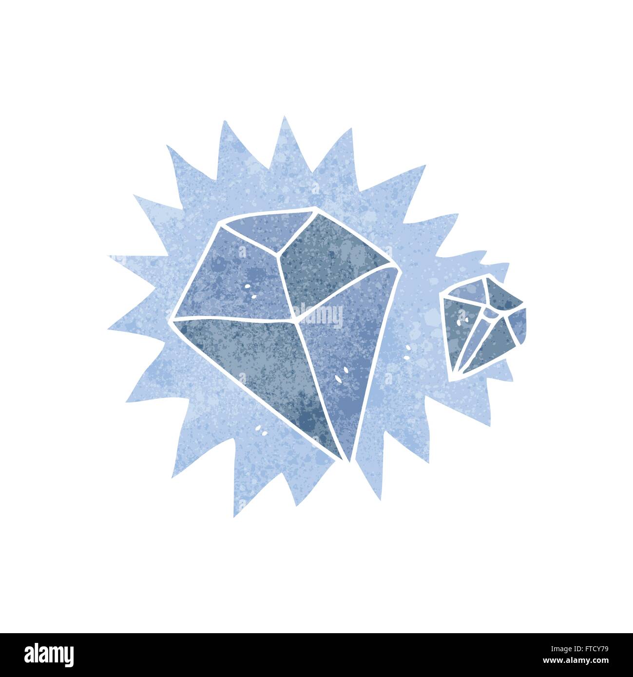 freehand retro cartoon diamonds Stock Vector Image & Art - Alamy