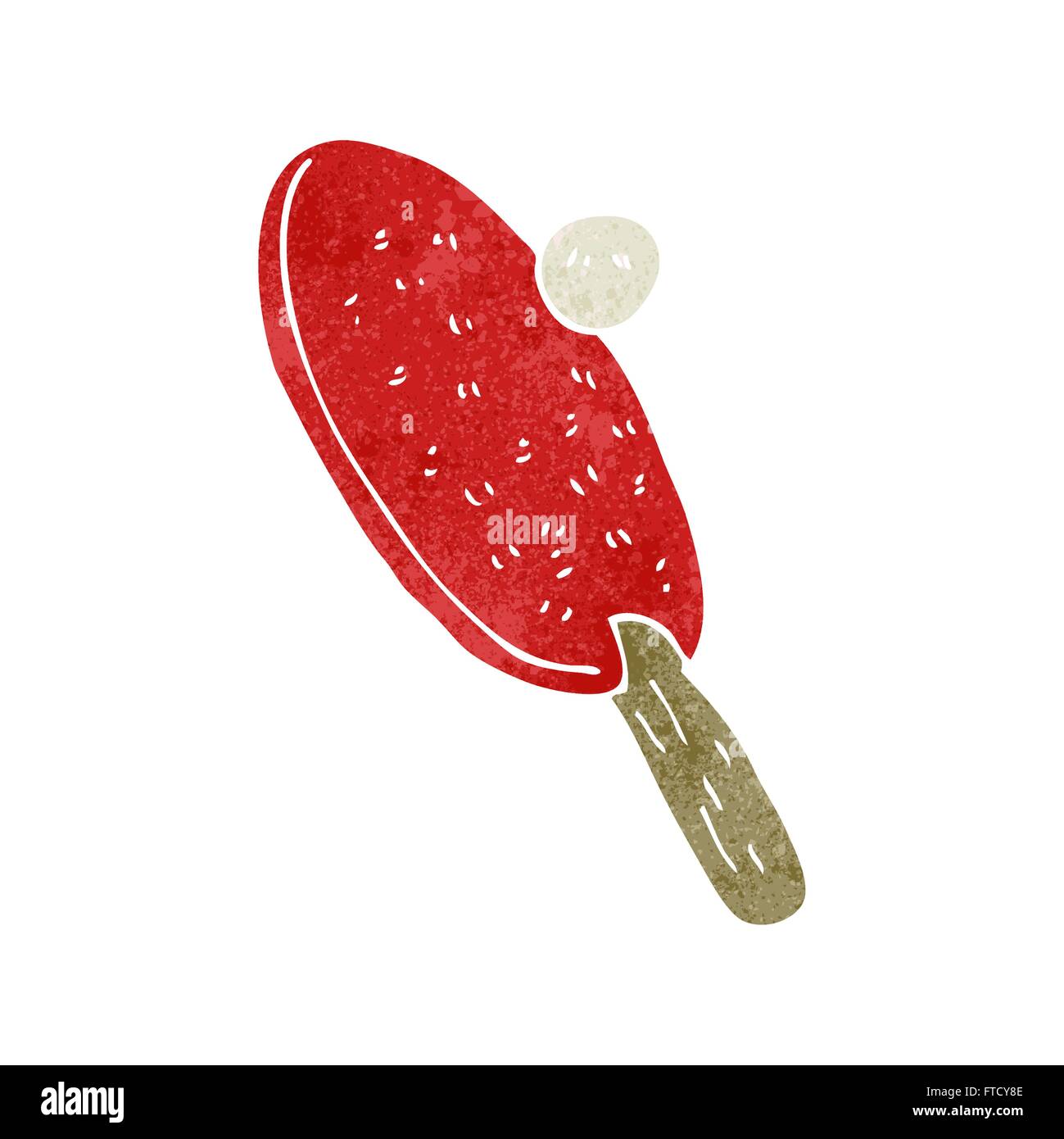 freehand retro cartoon table tennis bat Stock Vector Image & Art - Alamy