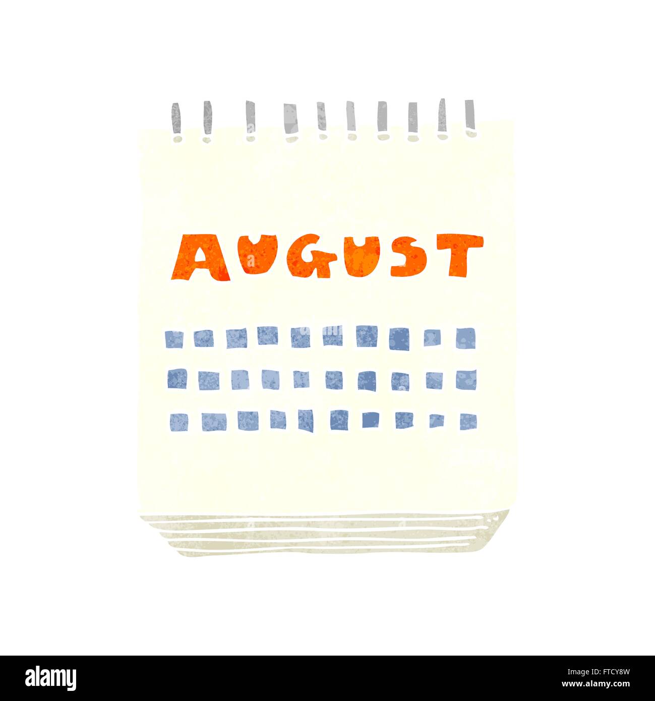 Freehand drawn cartoon calendar showing Cut Out Stock Images & Pictures ...