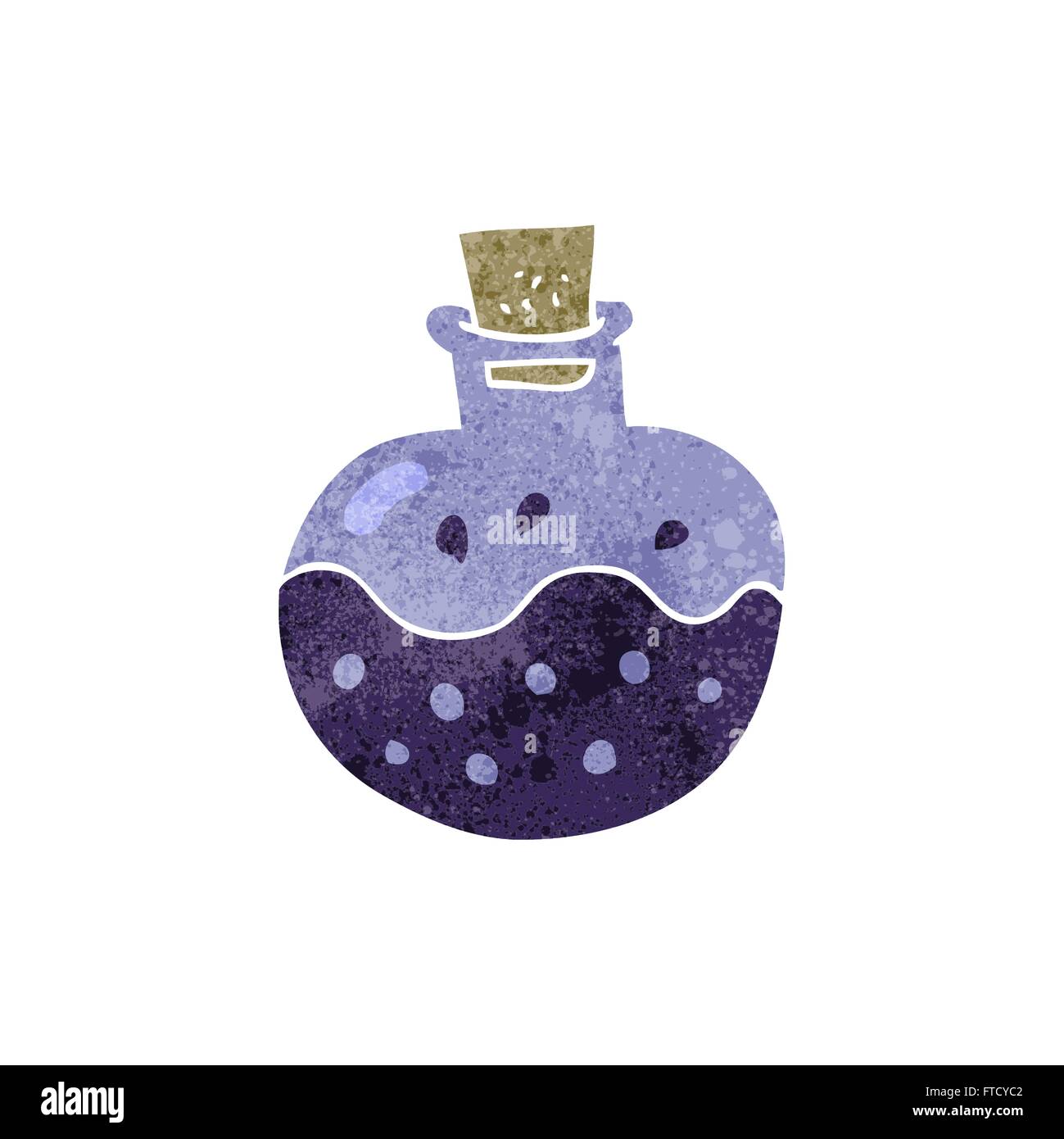 freehand retro cartoon science potion Stock Vector Image & Art - Alamy