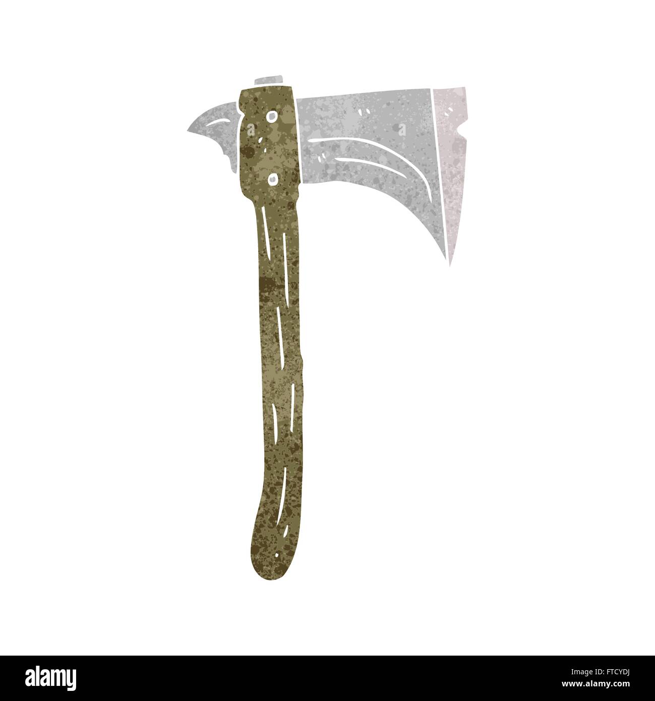 freehand retro cartoon axe Stock Vector Image & Art - Alamy