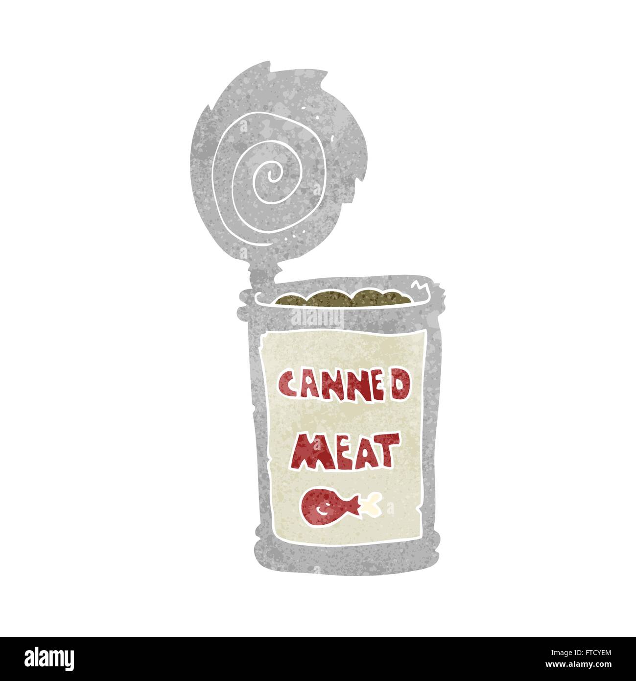 Tinned meat retro Stock Vector Images - Alamy