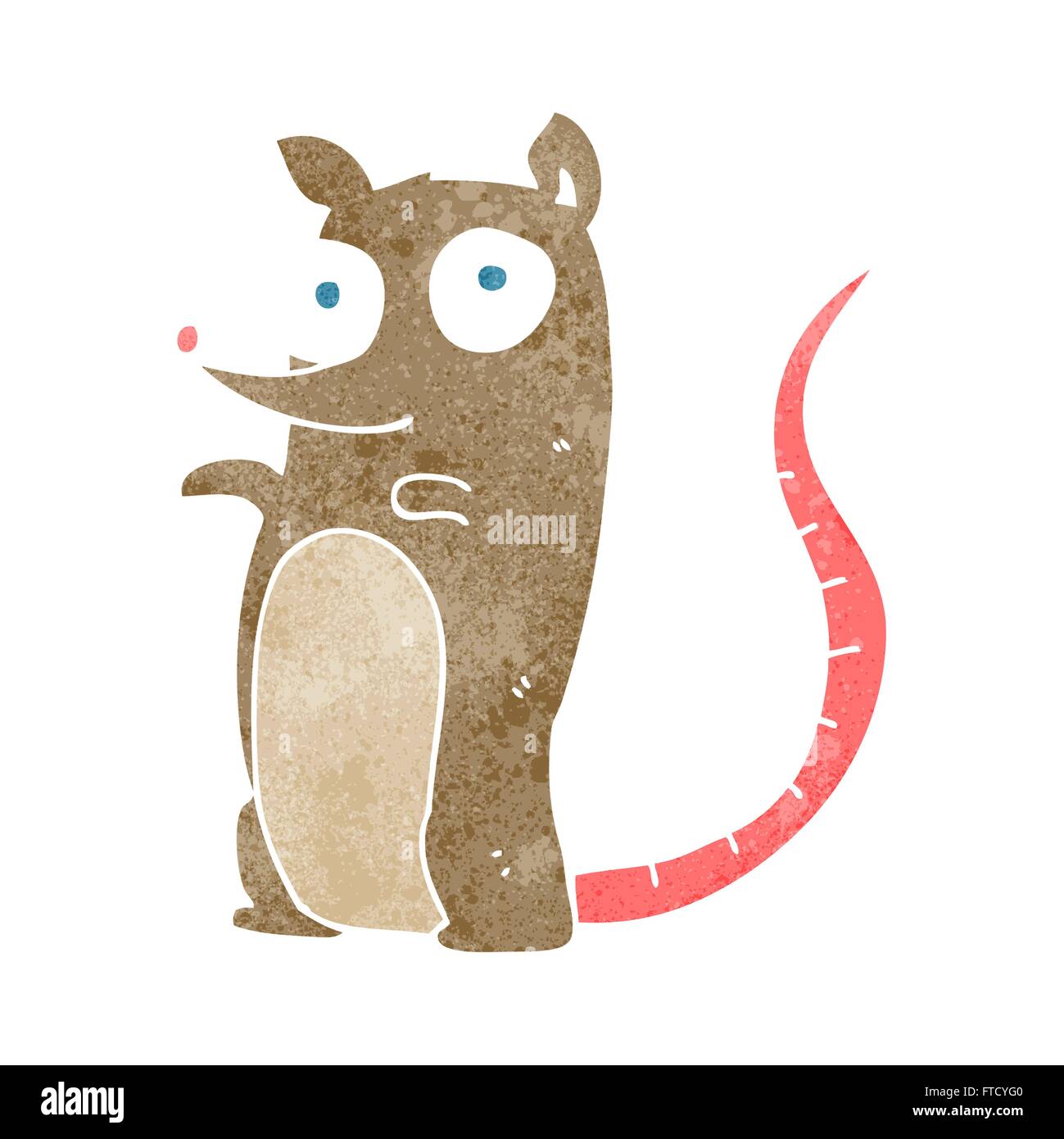 freehand retro cartoon mouse Stock Vector Image & Art - Alamy