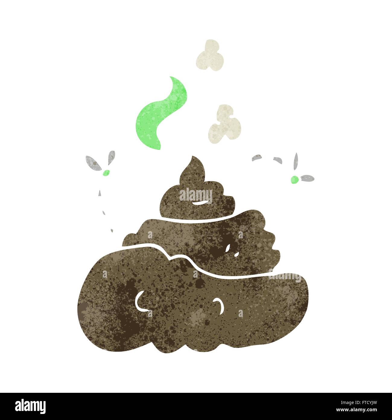 freehand retro cartoon gross poop Stock Vector Image & Art - Alamy