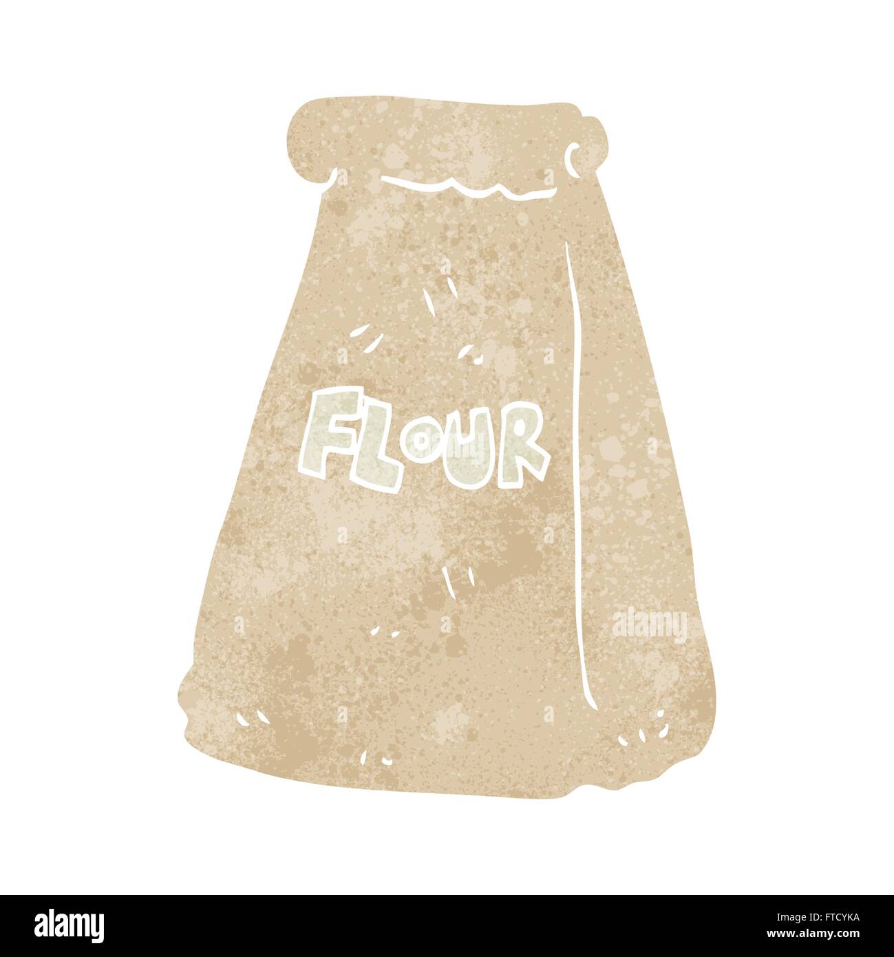 Freehand drawn cartoon bag flour hi-res stock photography and images ...