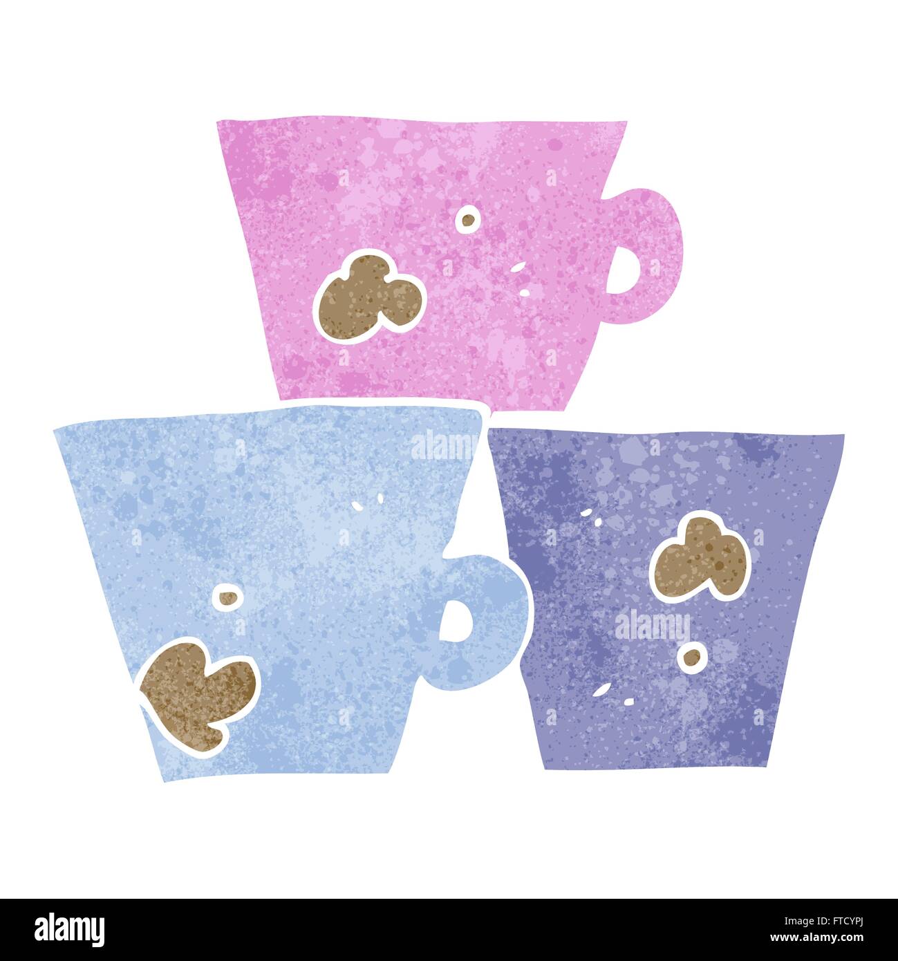Stack of mugs Stock Vector Images - Alamy