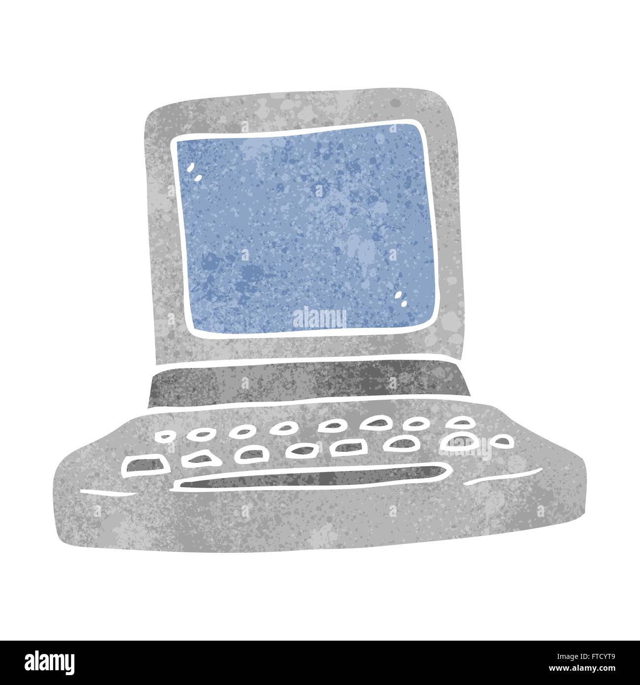 Freehand retro cartoon old computer hi-res stock photography and images ...