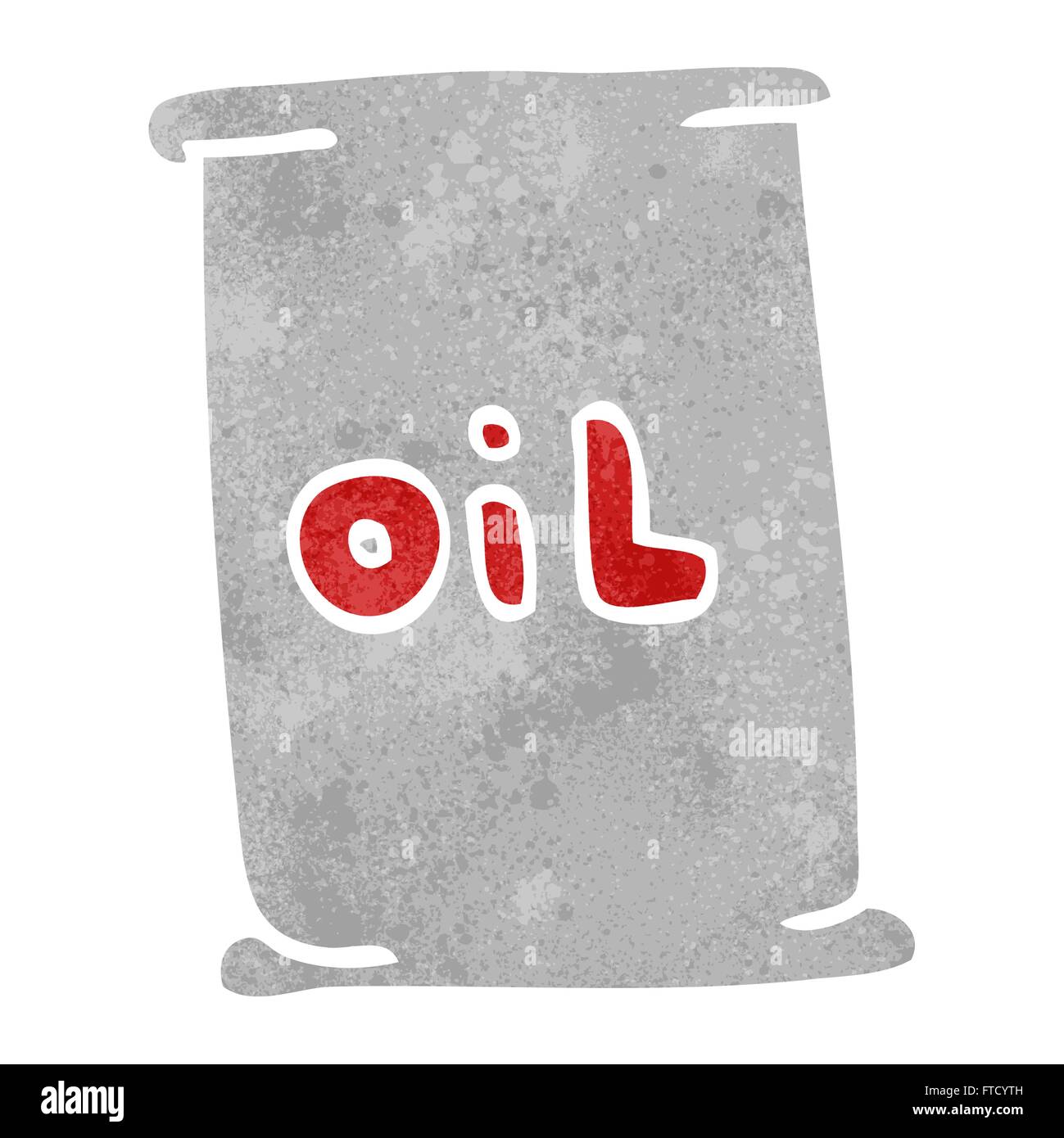 freehand retro cartoon oil drum Stock Vector Image & Art - Alamy